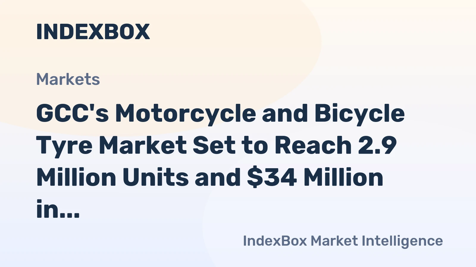 GCC's Motorcycle and Bicycle Tyre Market Set to Reach 2.9 Million Units and $34 Million in Value by 2035