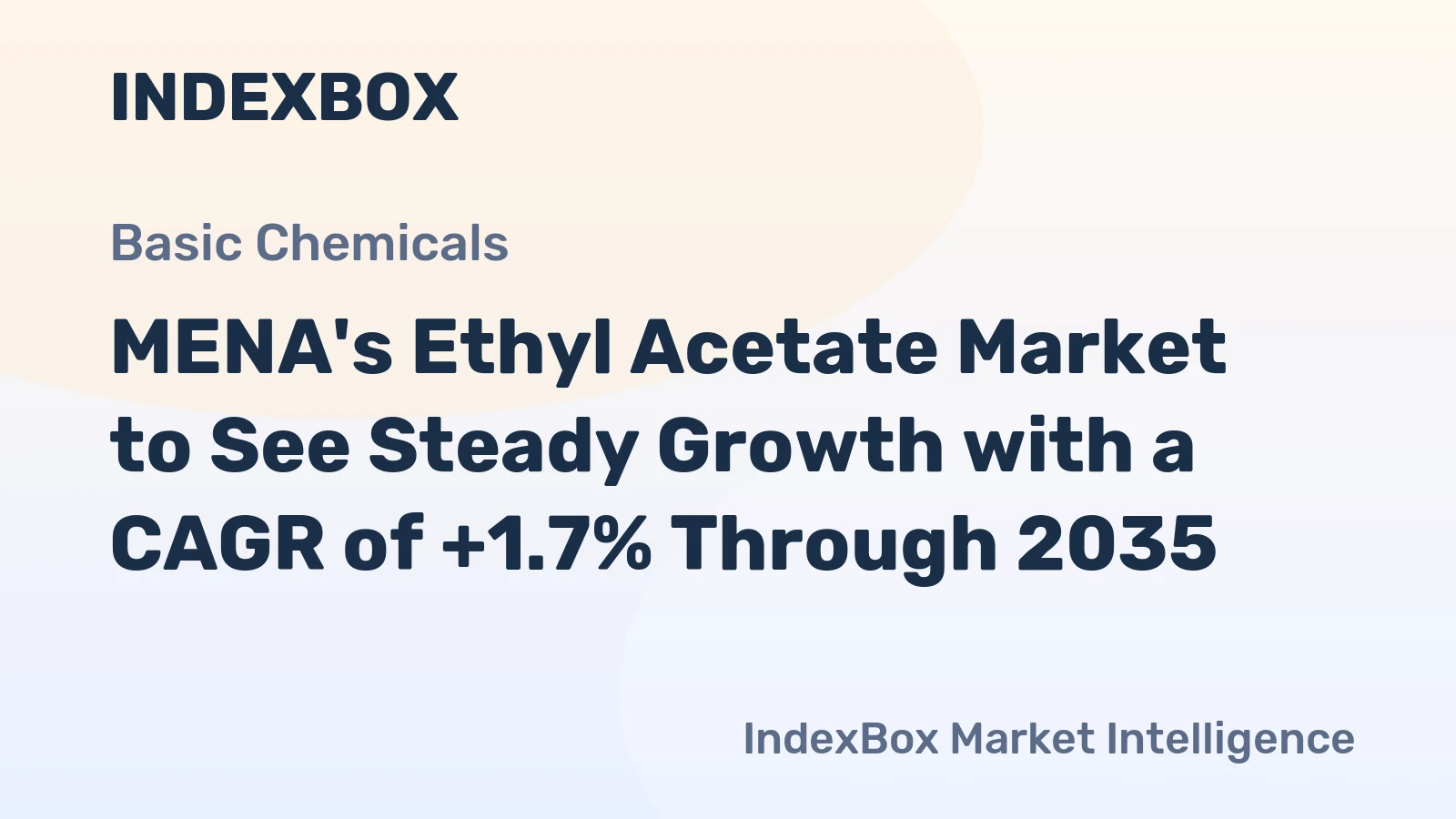 MENA's Ethyl Acetate Market to See Steady Growth with a CAGR of +1.7% Through 2035