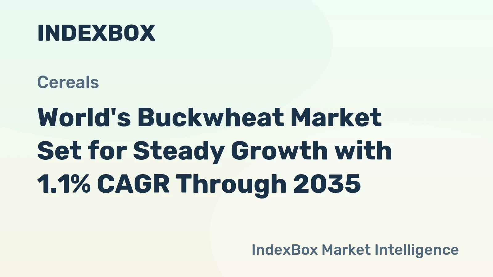 World's Buckwheat Market Set for Steady Growth with 1.1% CAGR Through 2035