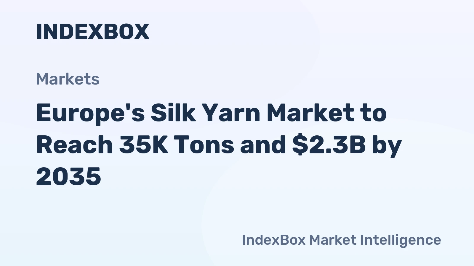 Europe's Silk Yarn Market to Reach 35K Tons and $2.3B by 2035
