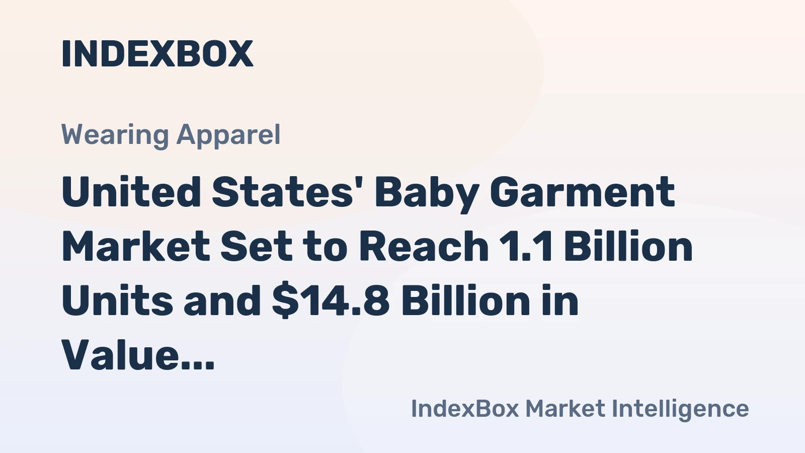 United States' Baby Garment Market Set to Reach 1.1 Billion Units and $14.8 Billion in Value by 2035