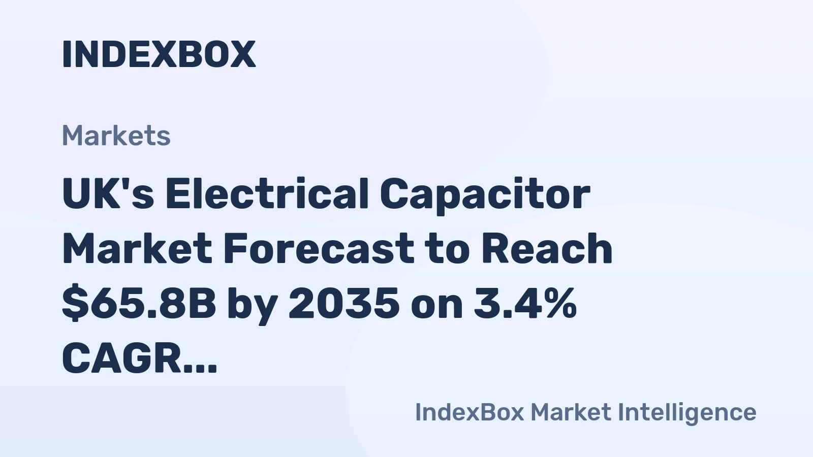 UK's Electrical Capacitor Market Forecast to Reach $65.8B by 2035 on 3.4% CAGR Growth