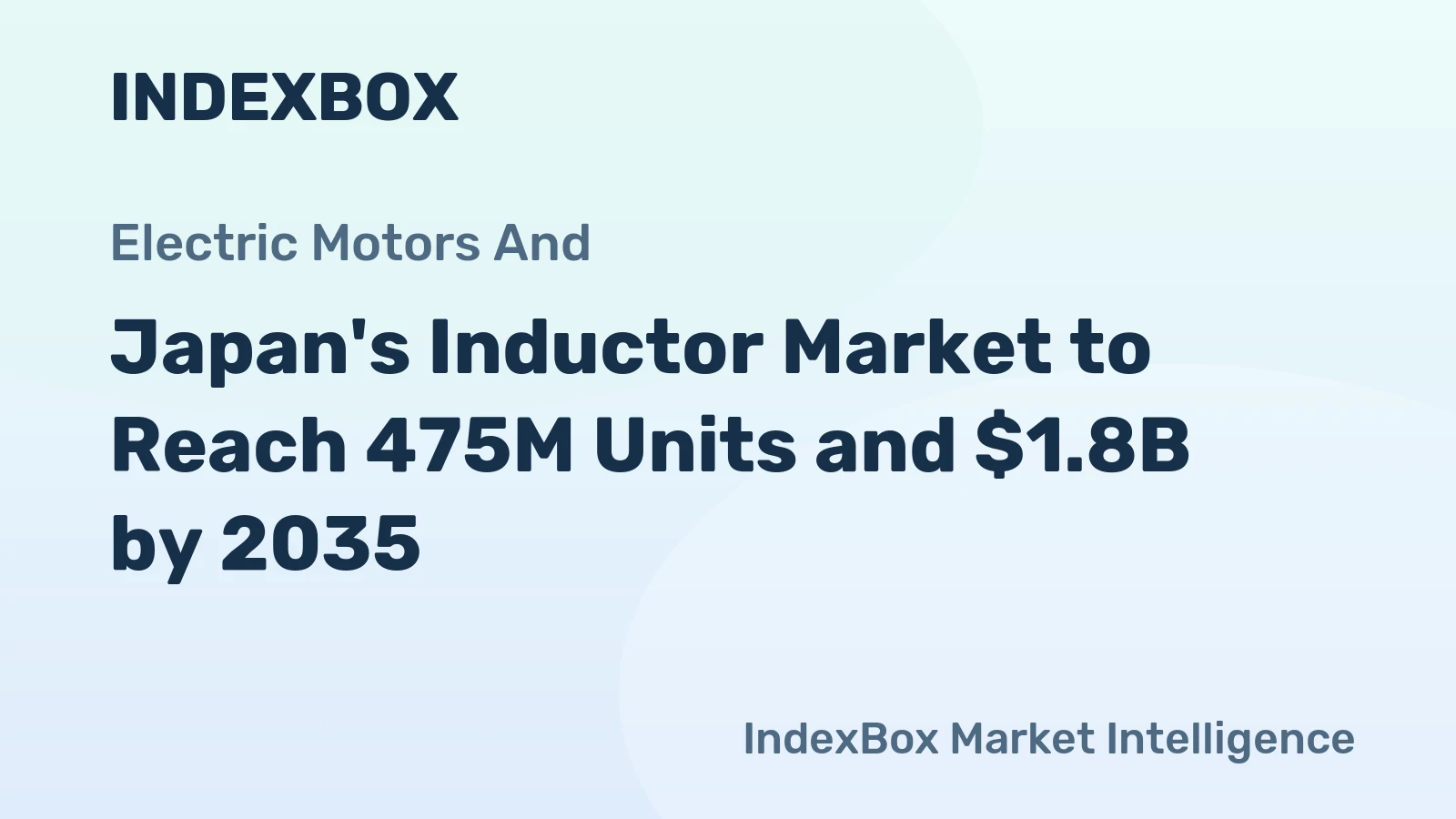 Japan's Inductor Market to Reach 475M Units and $1.8B by 2035