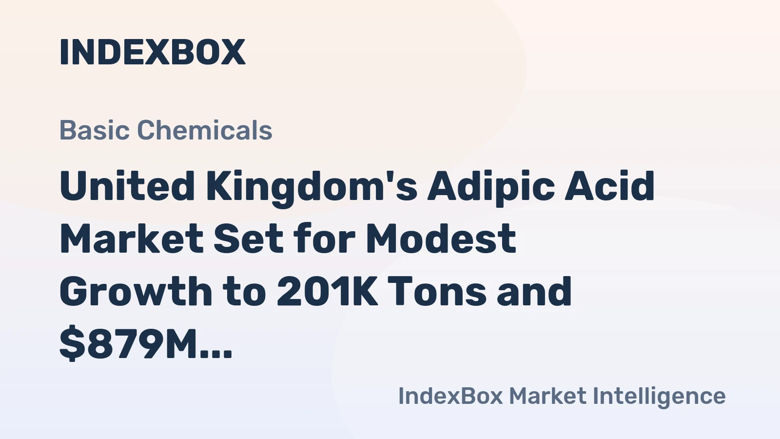 United Kingdom's Adipic Acid Market Set for Modest Growth to 201K Tons and $879M