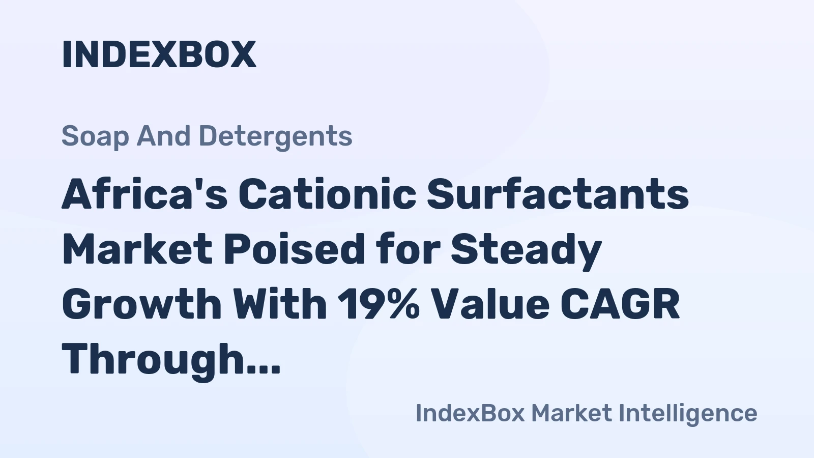 Africa's Cationic Surfactants Market Poised for Steady Growth With 19% Value CAGR Through 2035