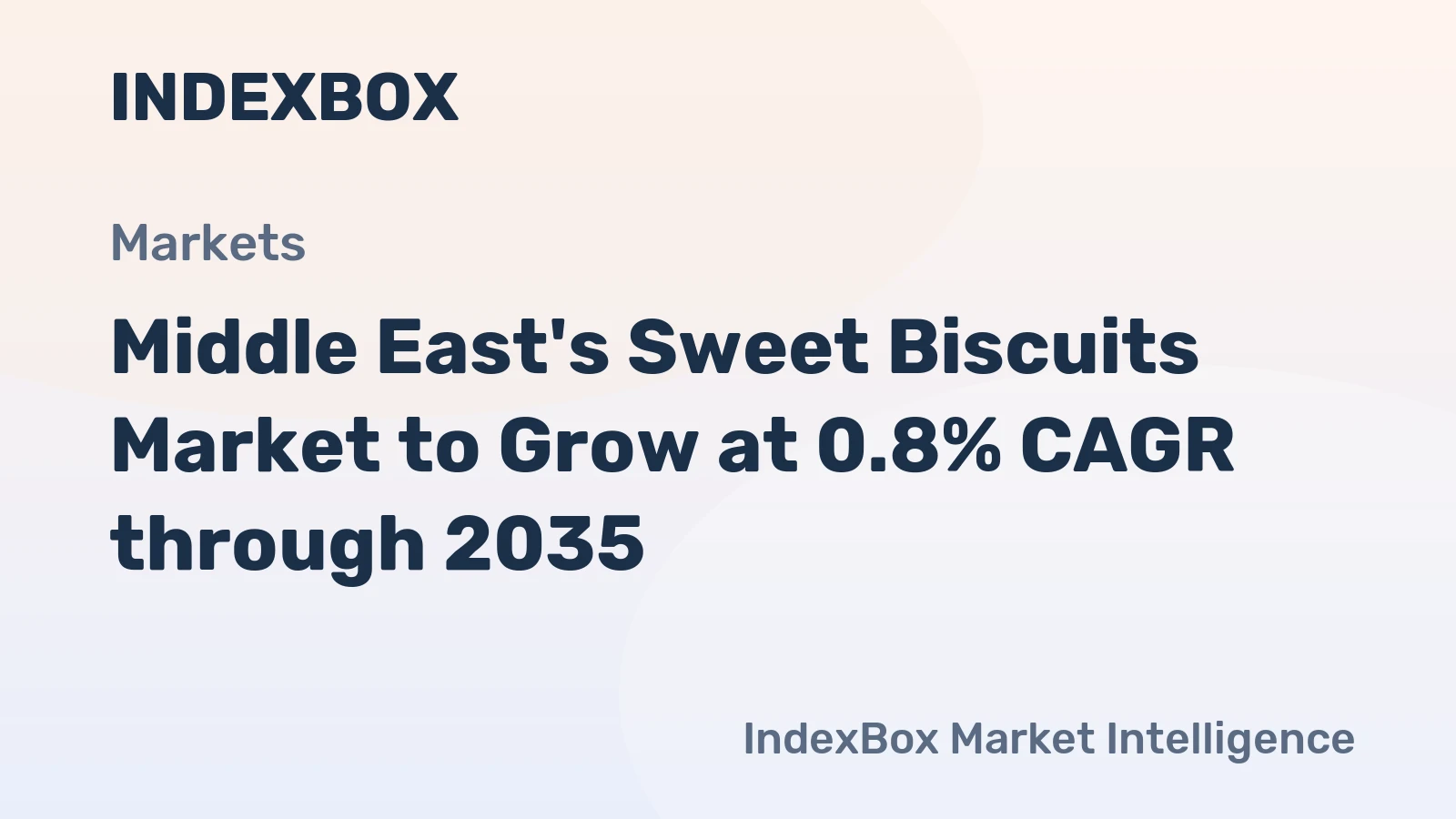 Middle East's Sweet Biscuits Market to Grow at 0.8% CAGR through 2035