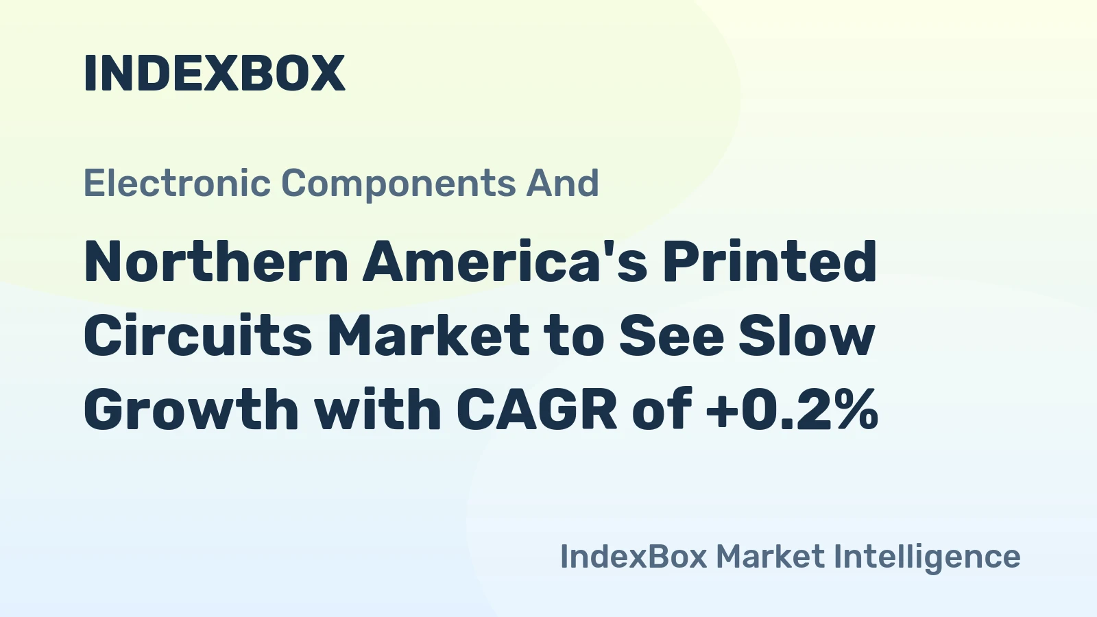 Northern America's Printed Circuits Market to See Slow Growth with CAGR of +0.2%