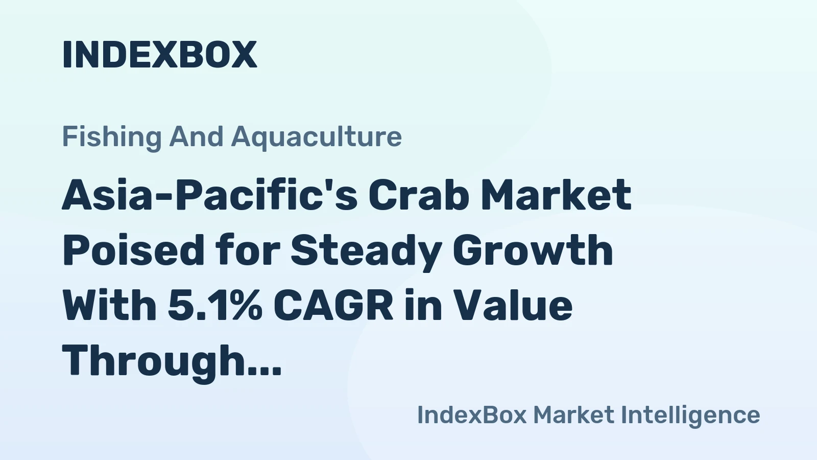 Asia-Pacific's Crab Market Poised for Steady Growth With 5.1% CAGR in Value Through 2035