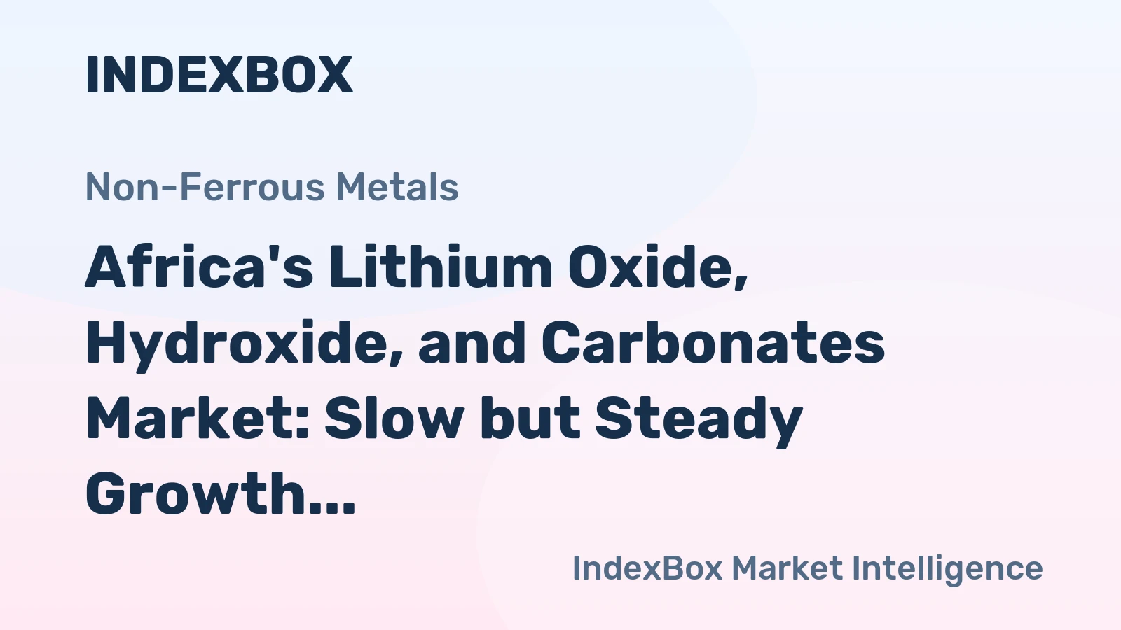 Africa's Lithium Oxide, Hydroxide, and Carbonates Market: Slow but Steady Growth Expected to Reach 4.4K tons and $67M by 2035
