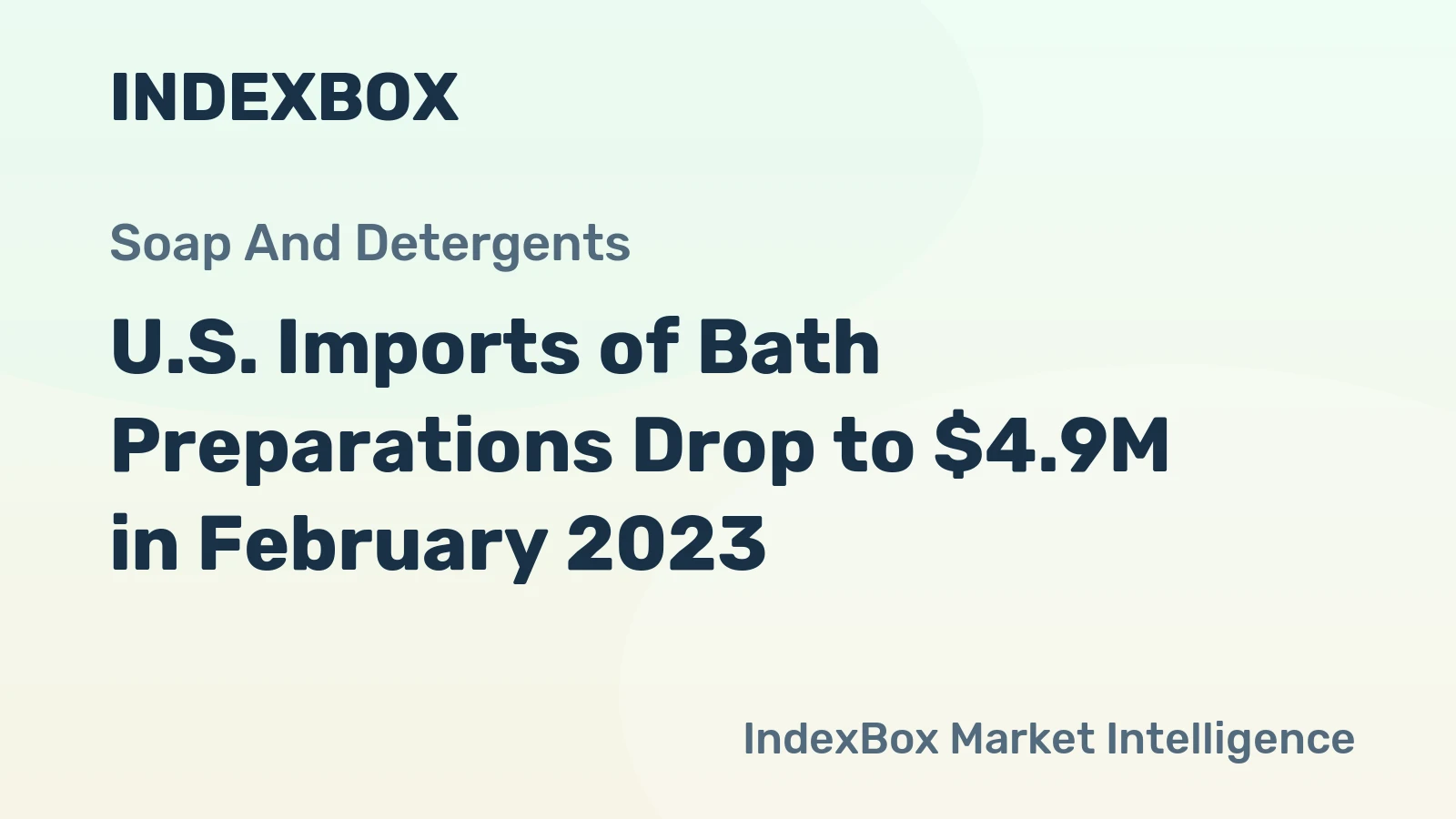 U.S. Imports of Bath Preparations Drop to $4.9M in February 2023