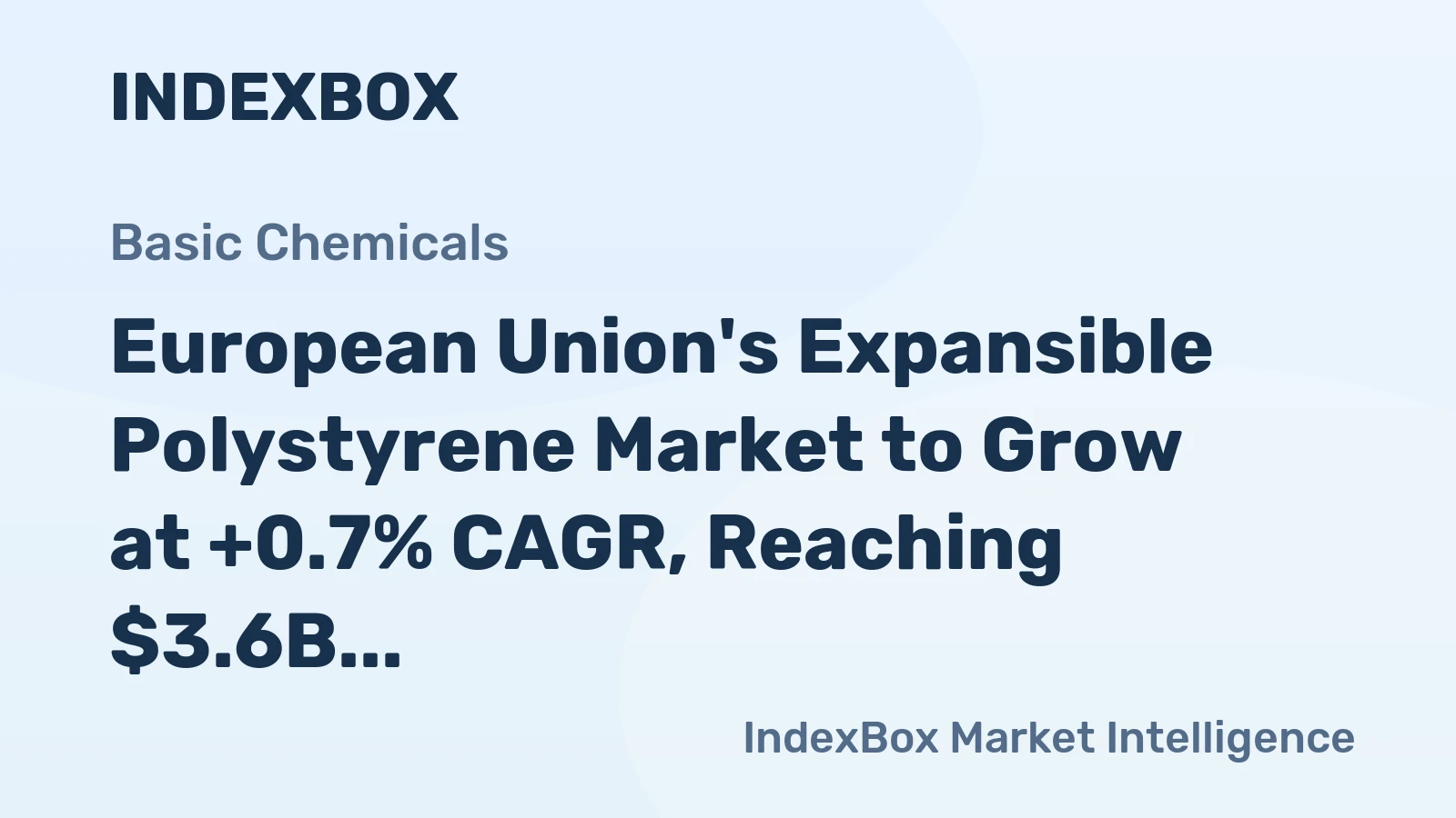 European Union's Expansible Polystyrene Market to Grow at +0.7% CAGR, Reaching $3.6B by 2035