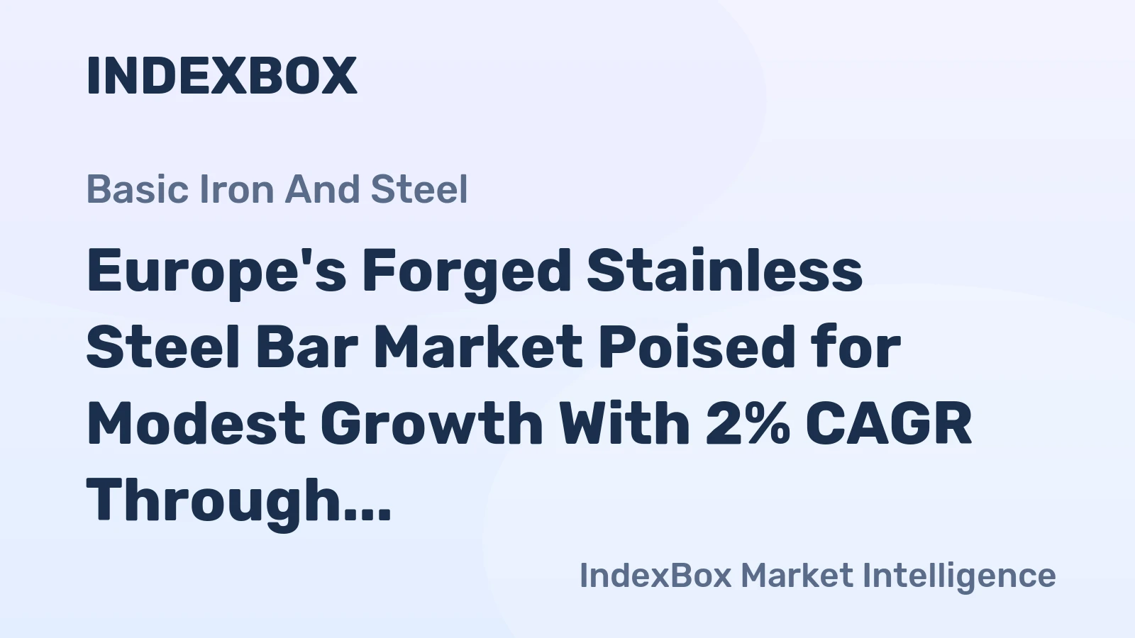 Europe's Forged Stainless Steel Bar Market Poised for Modest Growth With 2% CAGR Through 2035