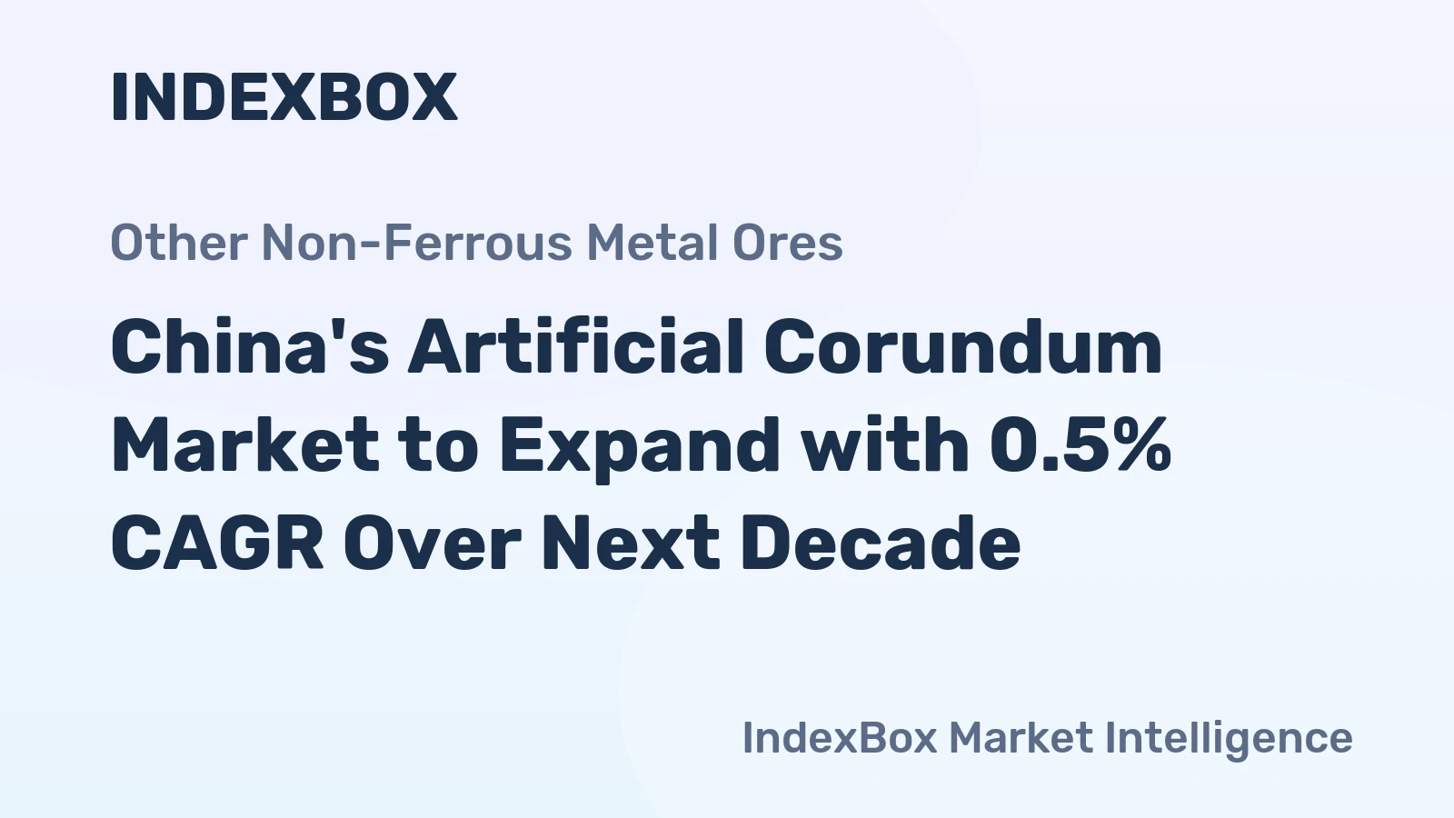 China's Artificial Corundum Market to Expand with 0.5% CAGR Over Next Decade