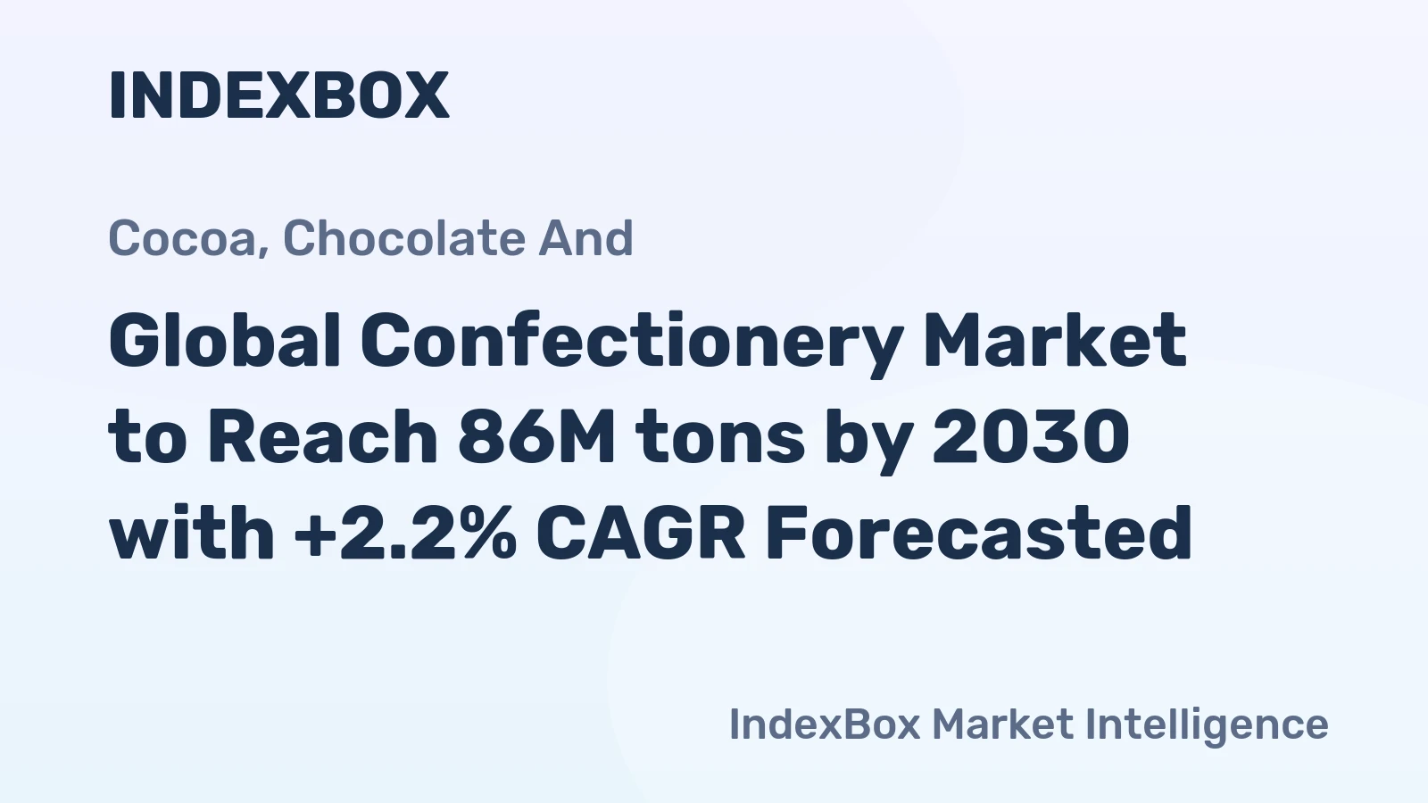 Global Confectionery Market to Reach 86M tons by 2030 with +2.2% CAGR Forecasted