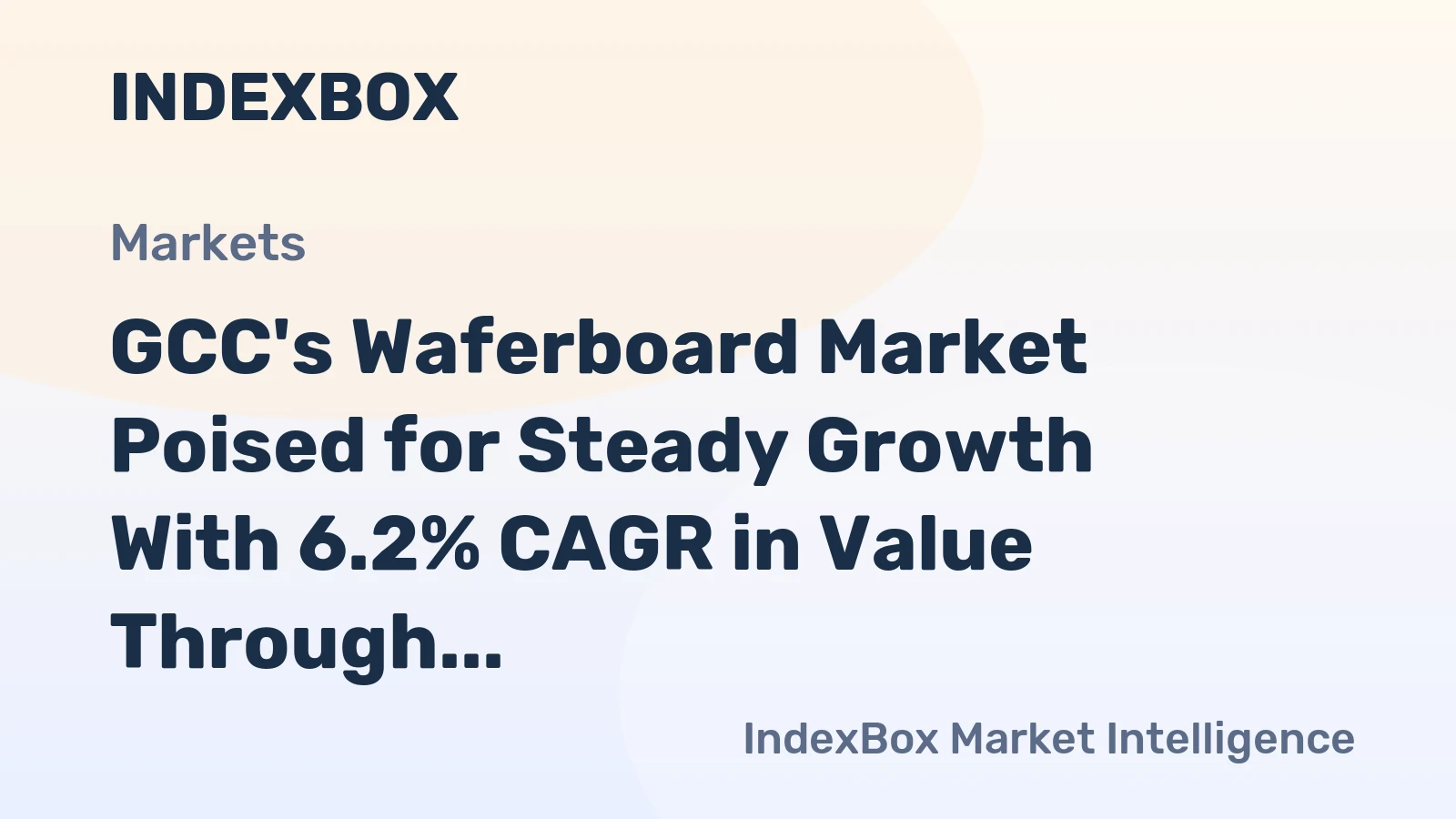 GCC's Waferboard Market Poised for Steady Growth With 6.2% CAGR in Value Through 2035