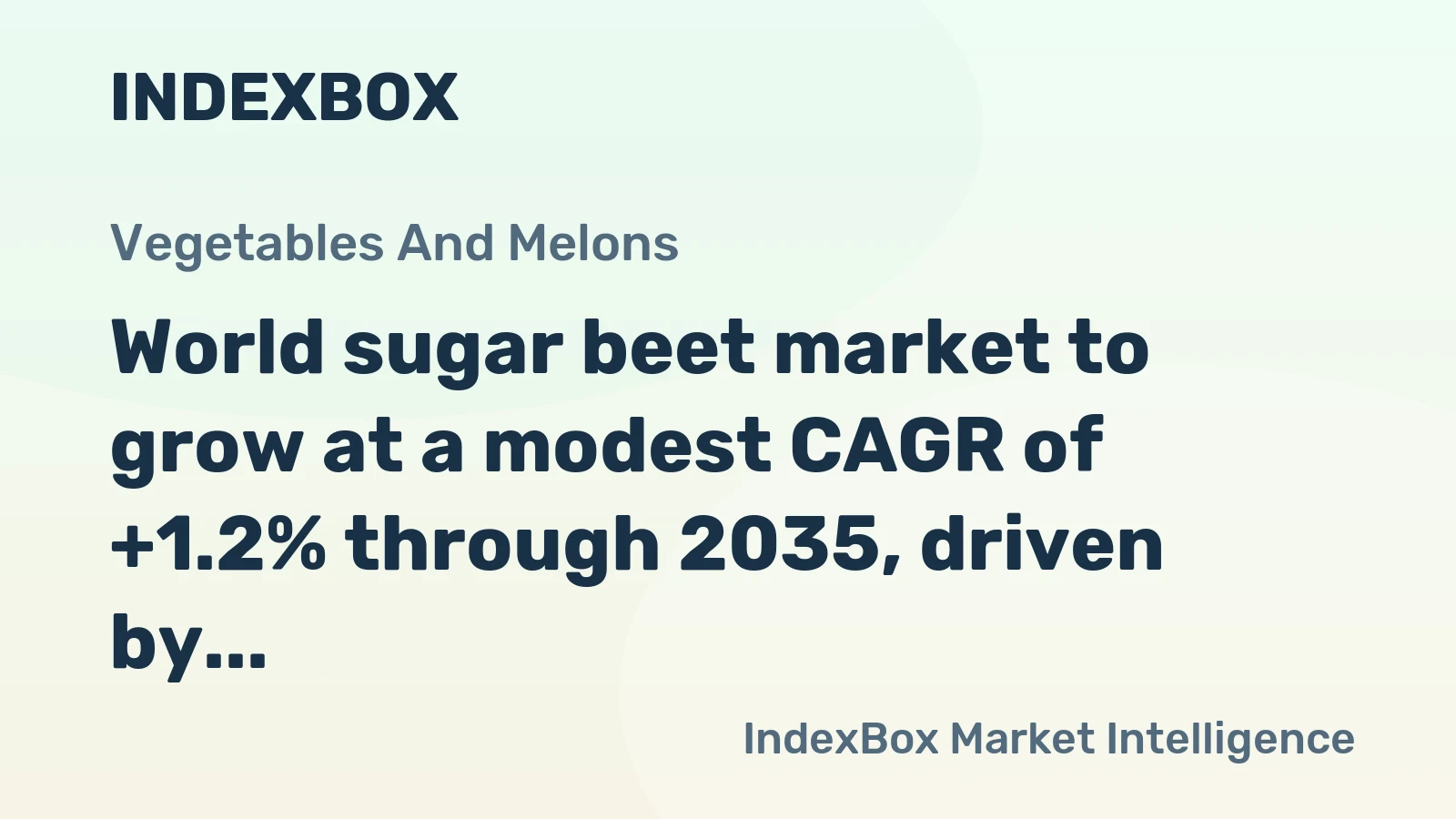 World sugar beet market to grow at a modest CAGR of +1.2% through 2035, driven by sustained global demand.