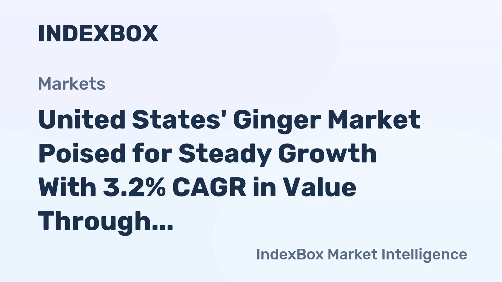 United States' Ginger Market Poised for Steady Growth With 3.2% CAGR in Value Through 2035