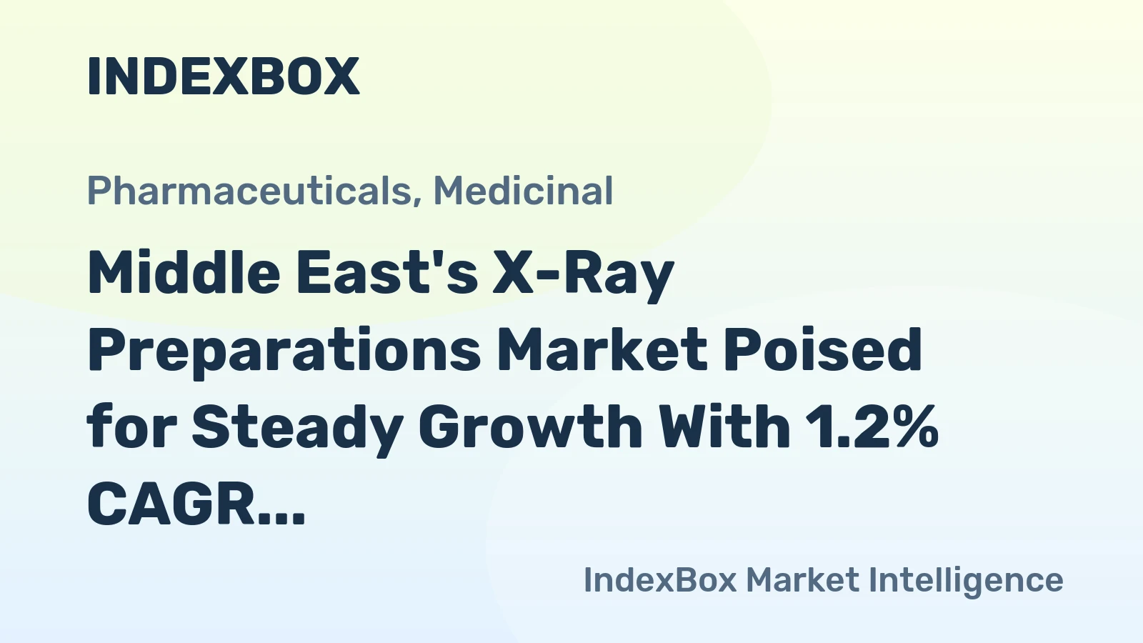 Middle East's X-Ray Preparations Market Poised for Steady Growth With 1.2% CAGR in Value