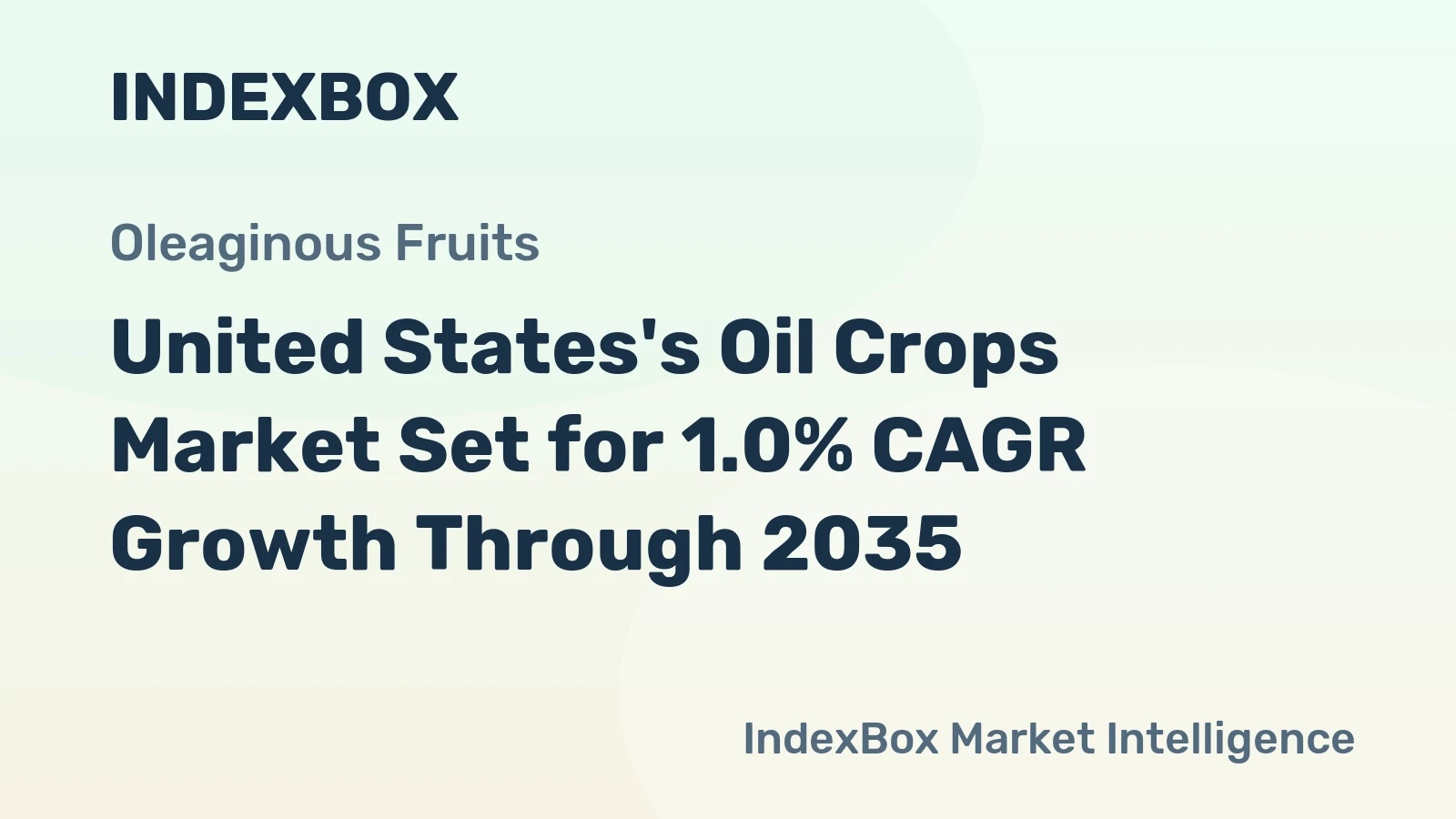 United States's Oil Crops Market Set for 1.0% CAGR Growth Through 2035