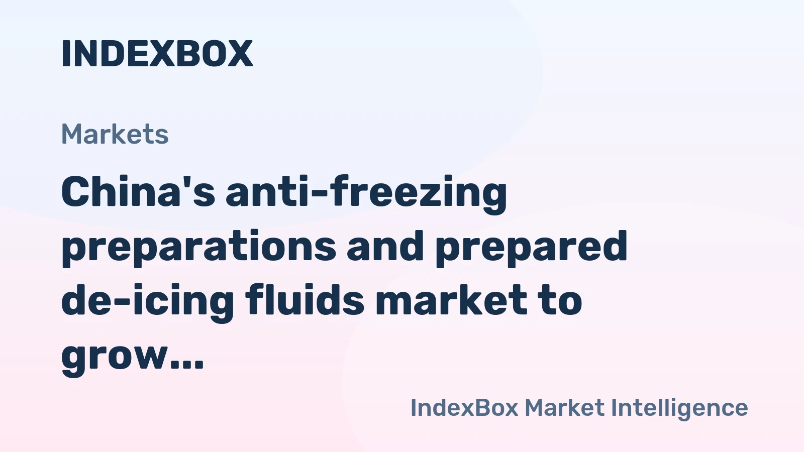 China's anti-freezing preparations and prepared de-icing fluids market to grow at a steady 1.1% CAGR, reaching 1.8M tons by 2035.