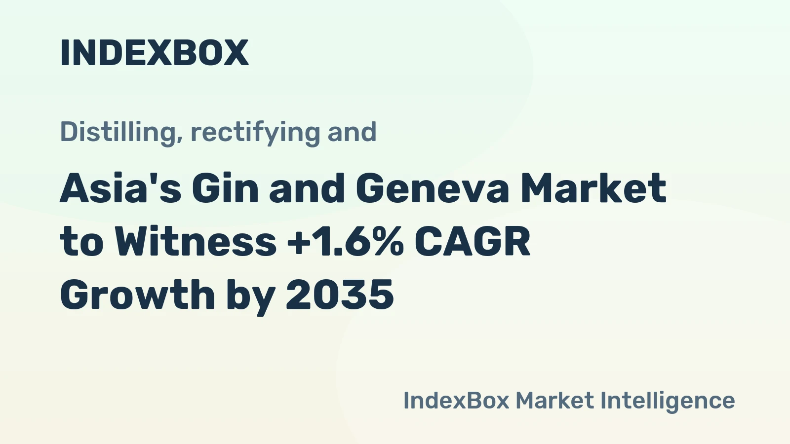 Asia's Gin and Geneva Market to Witness +1.6% CAGR Growth by 2035