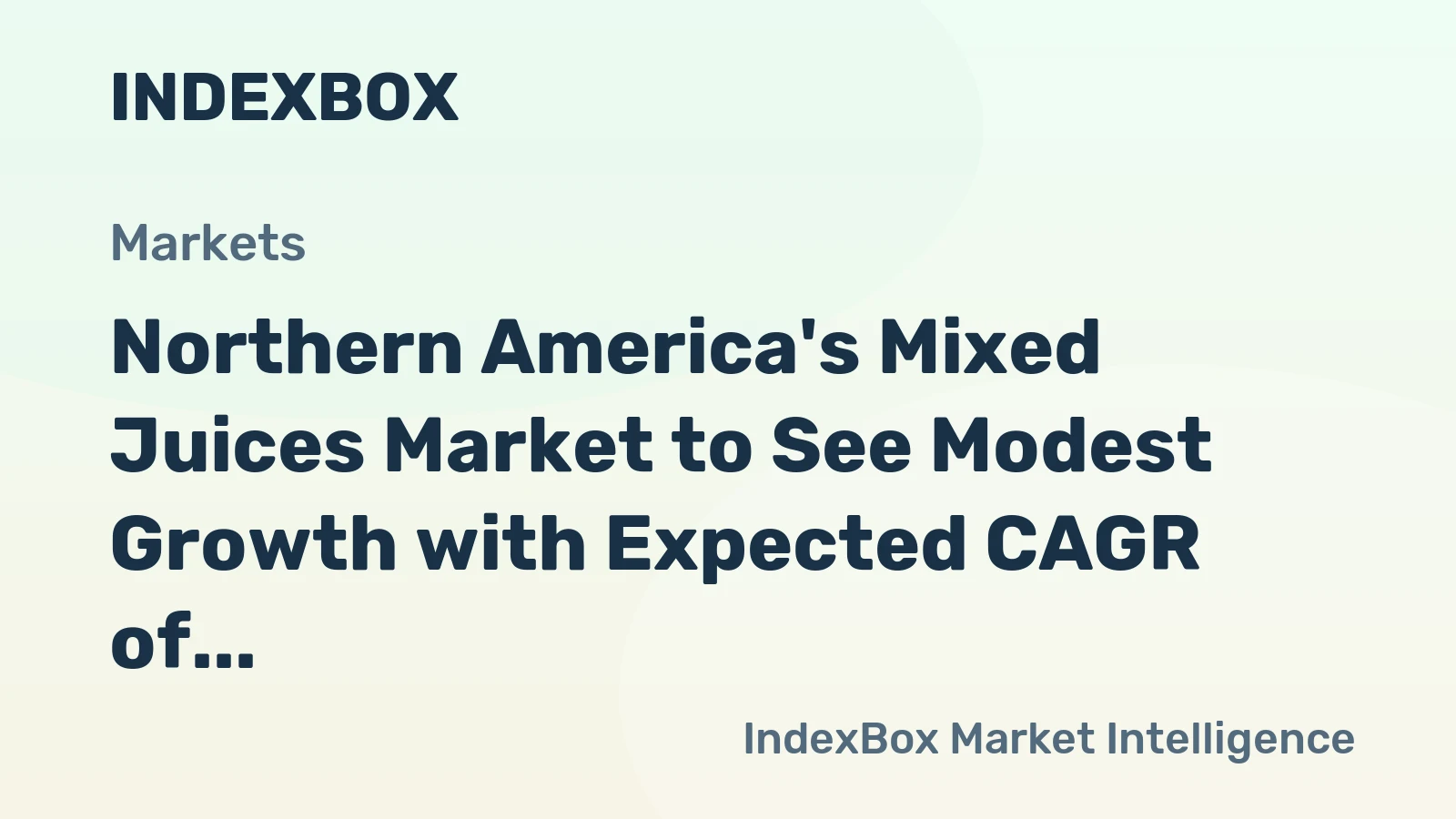 Northern America's Mixed Juices Market to See Modest Growth with Expected CAGR of +0.6% by 2035