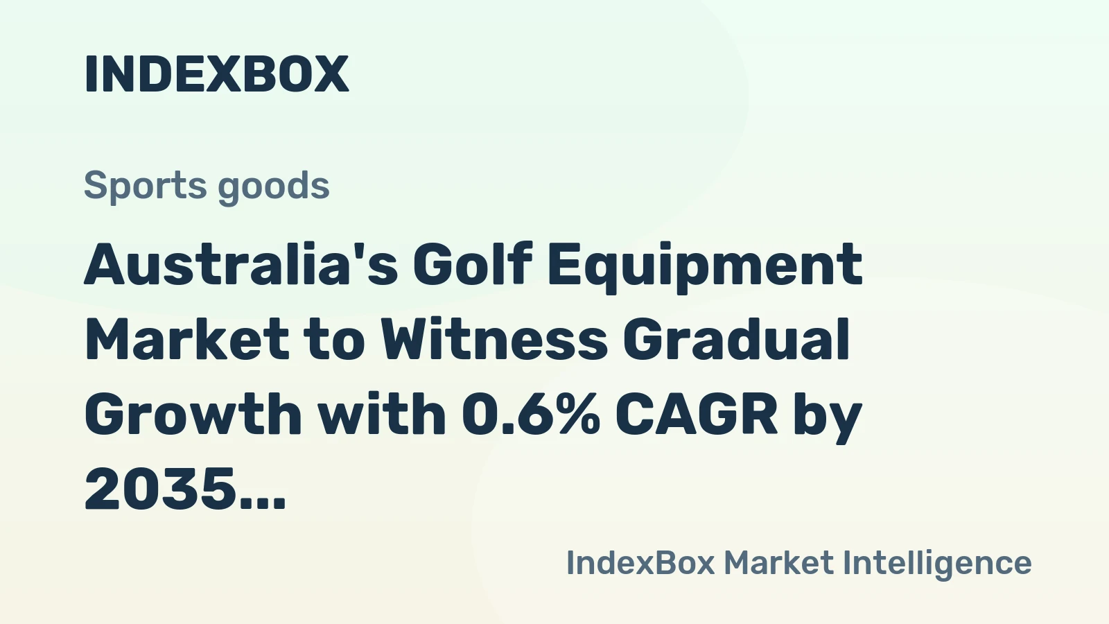 Australia's Golf Equipment Market to Witness Gradual Growth with 0.6% CAGR by 2035