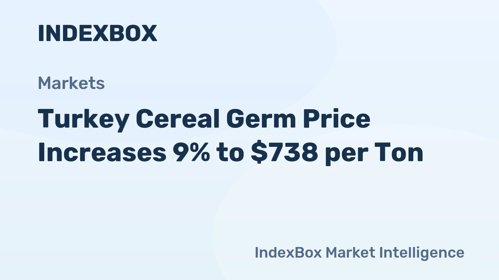 Turkey Cereal Germ Price Increases 9% to $738 per Ton