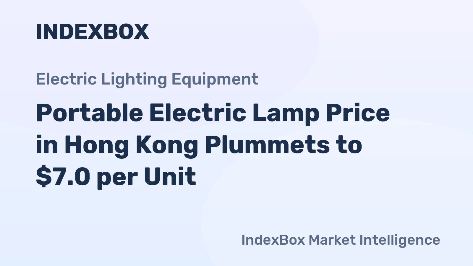Portable Electric Lamp Price in Hong Kong Plummets to $7.0 per Unit