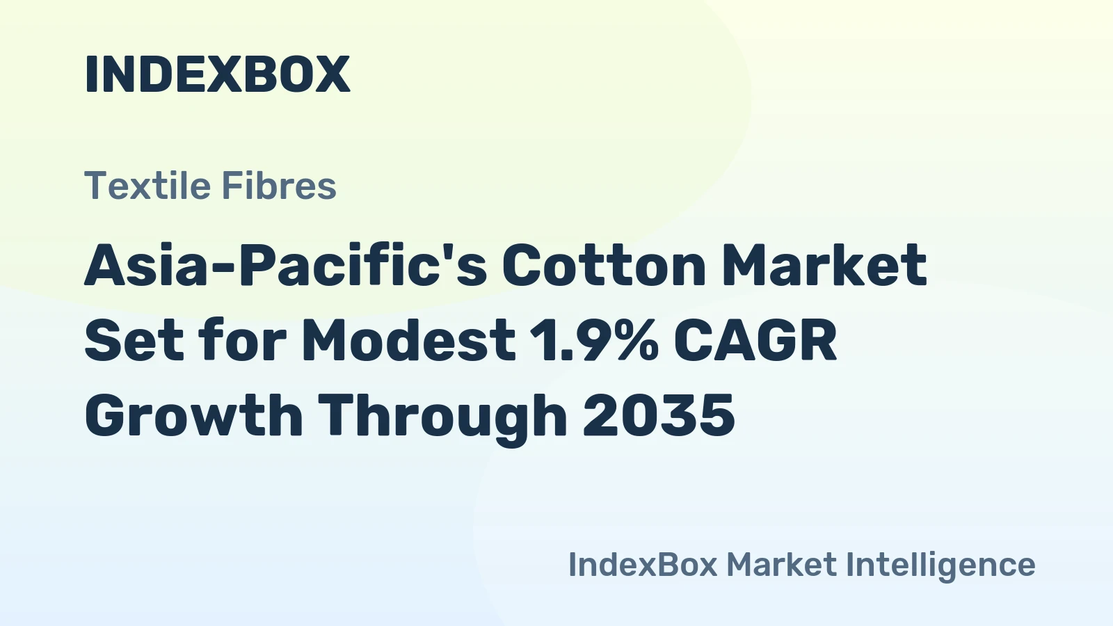 Asia-Pacific's Cotton Market Set for Modest 1.9% CAGR Growth Through 2035