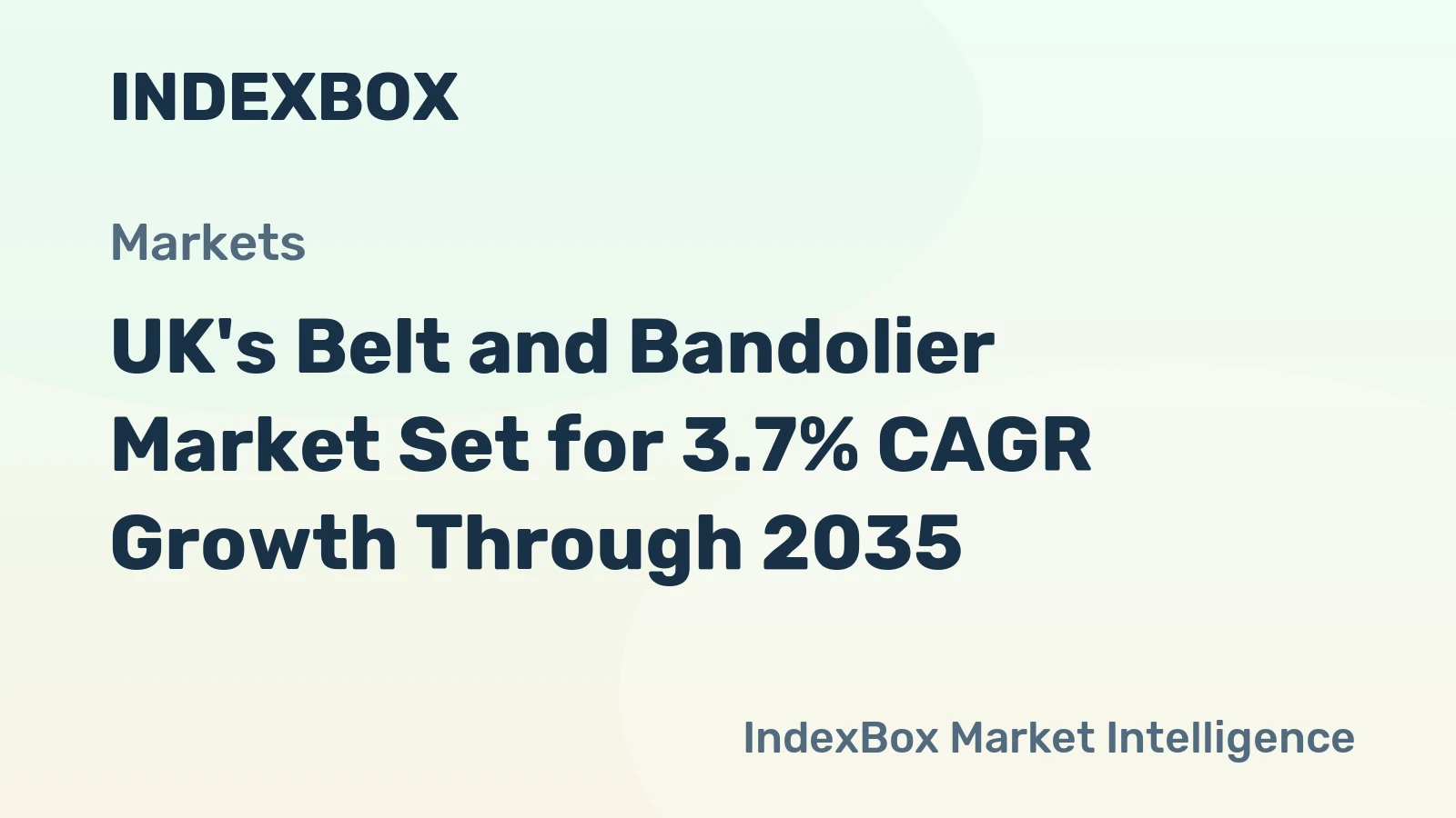 UK's Belt and Bandolier Market Set for 3.7% CAGR Growth Through 2035