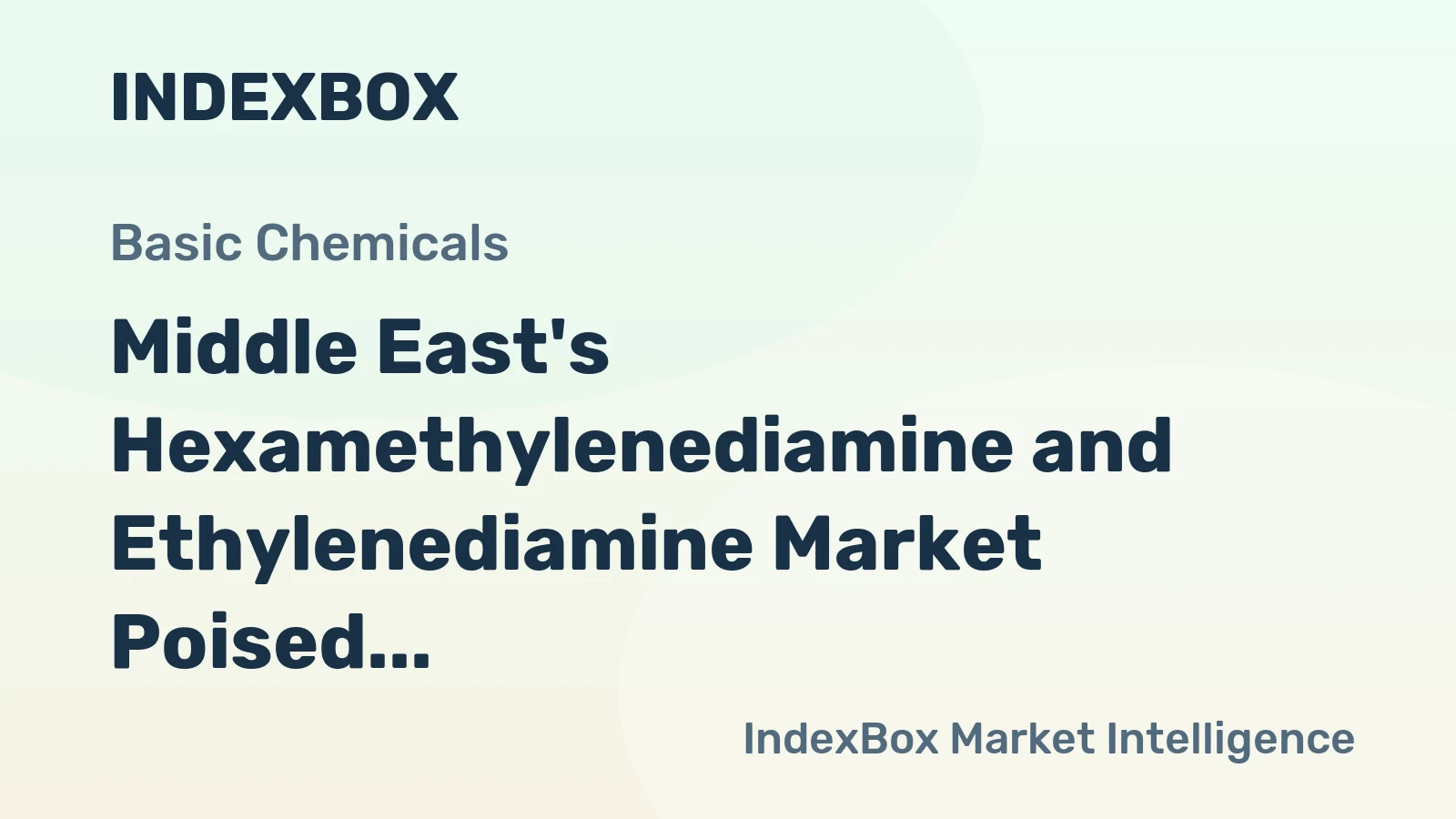 Middle East's Hexamethylenediamine and Ethylenediamine Market Poised for Steady Growth With 2% CAGR in Value Through 2035