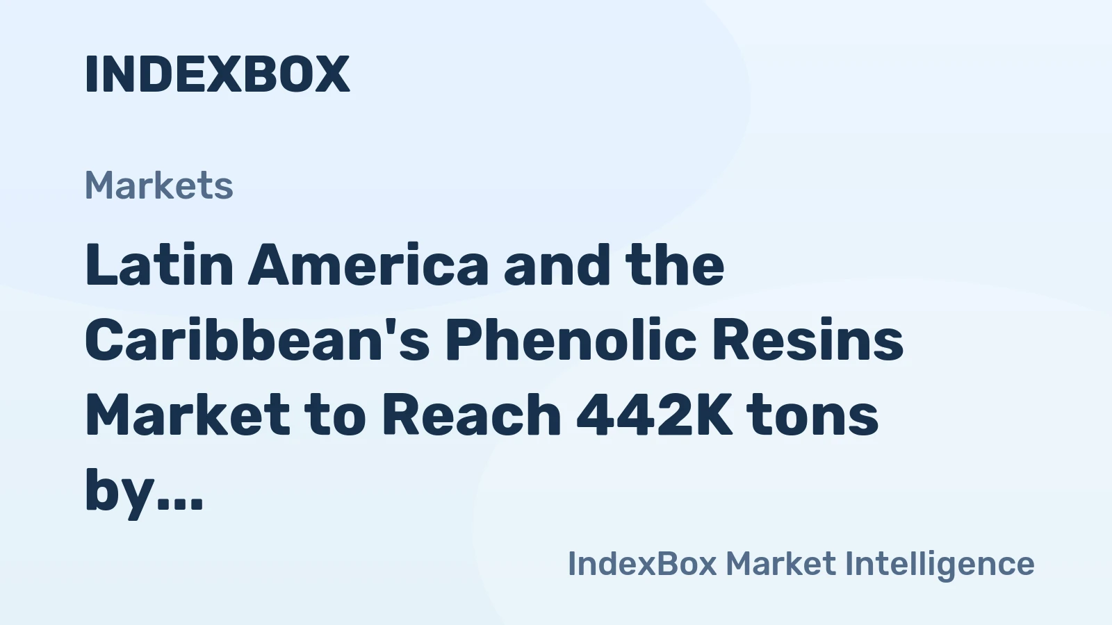 Latin America and the Caribbean's Phenolic Resins Market to Reach 442K tons by 2035, Valued at $877M