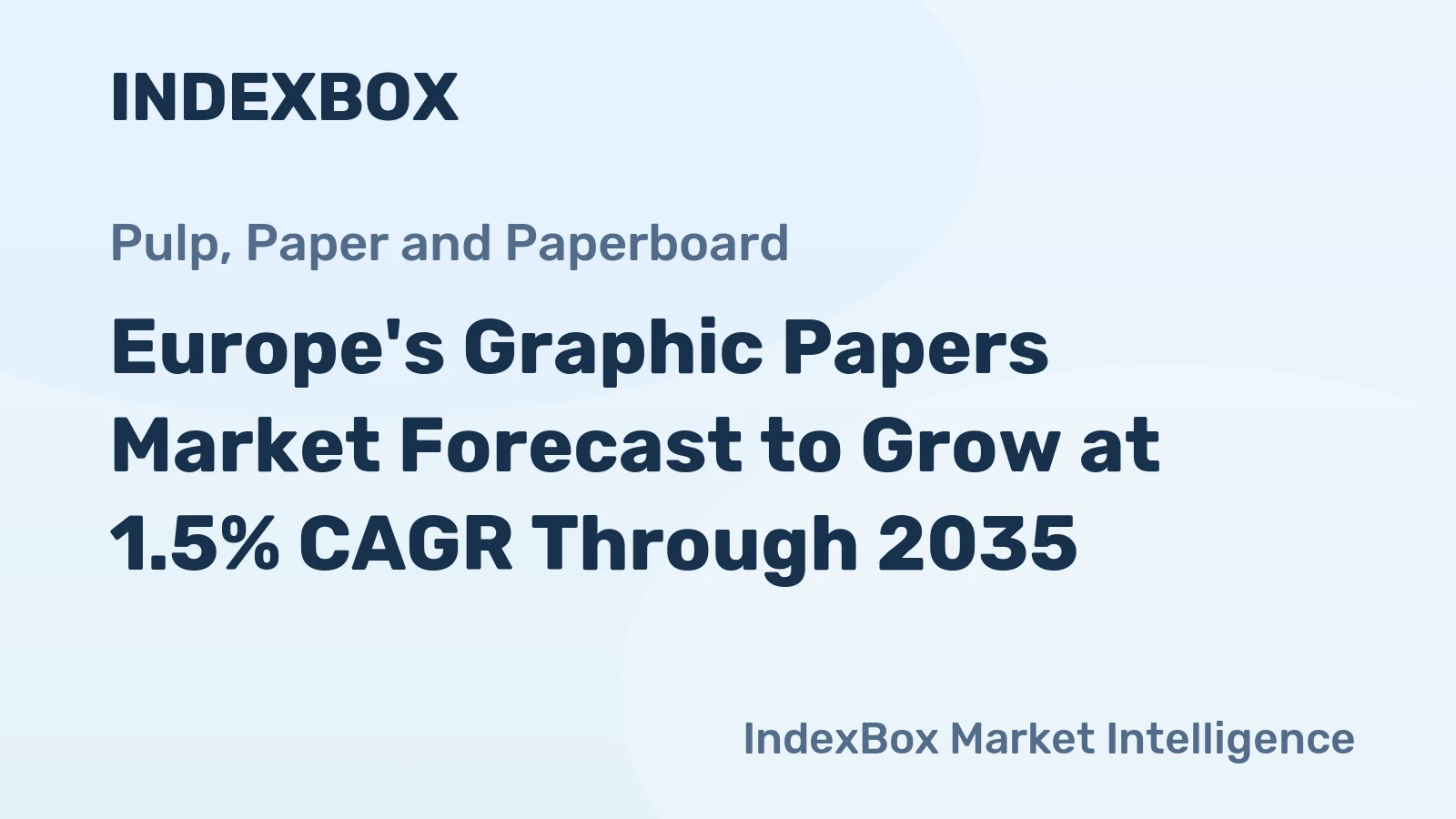 Europe's Graphic Papers Market Forecast to Grow at 1.5% CAGR Through 2035