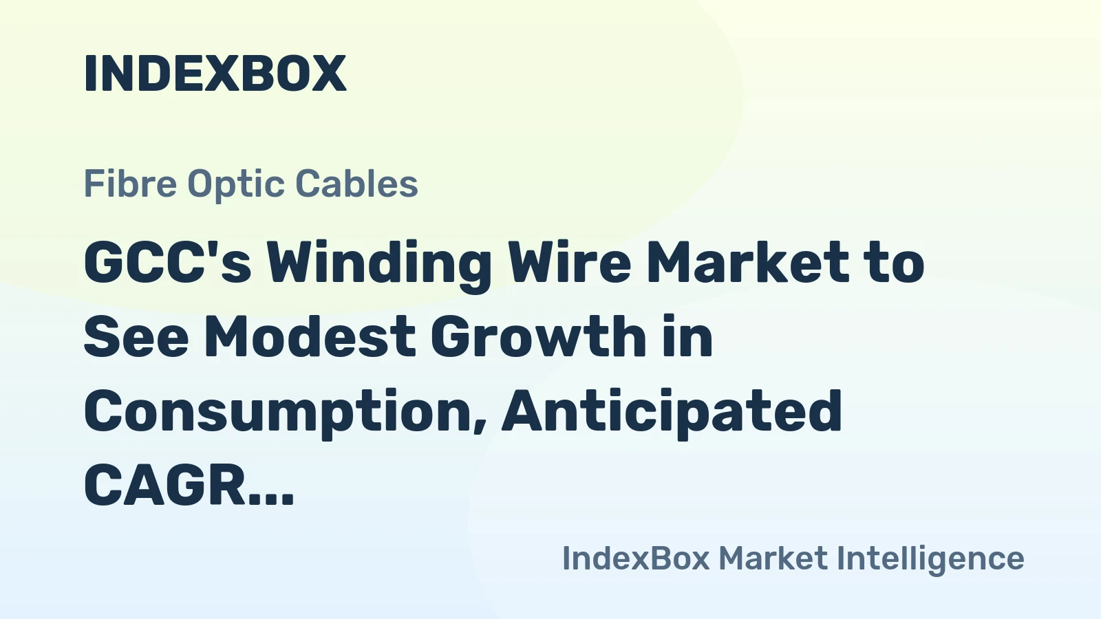 GCC's Winding Wire Market to See Modest Growth in Consumption, Anticipated CAGR of +0.6% from 2024 to 2035