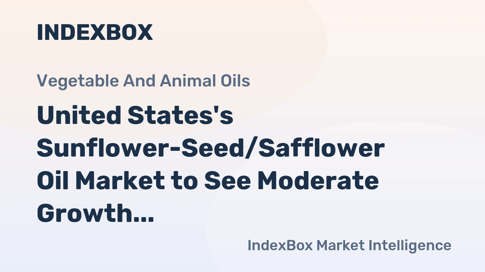 United States's Sunflower-Seed/Safflower Oil Market to See Moderate Growth with a CAGR of +0.9% from 2024 to 2035