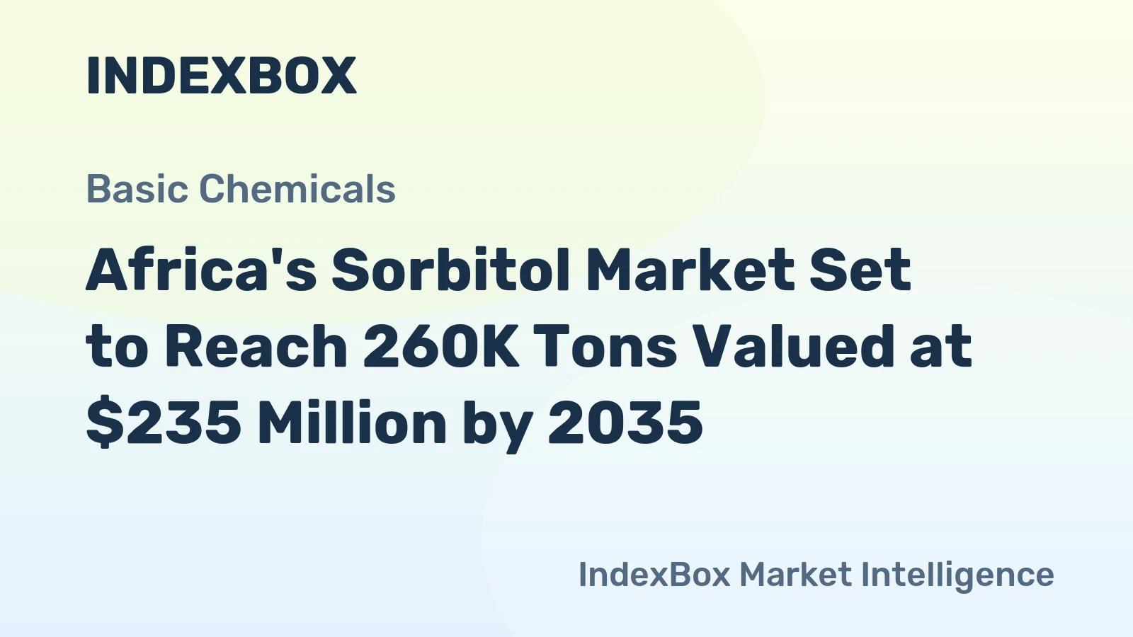 Africa's Sorbitol Market Set to Reach 260K Tons Valued at $235 Million by 2035