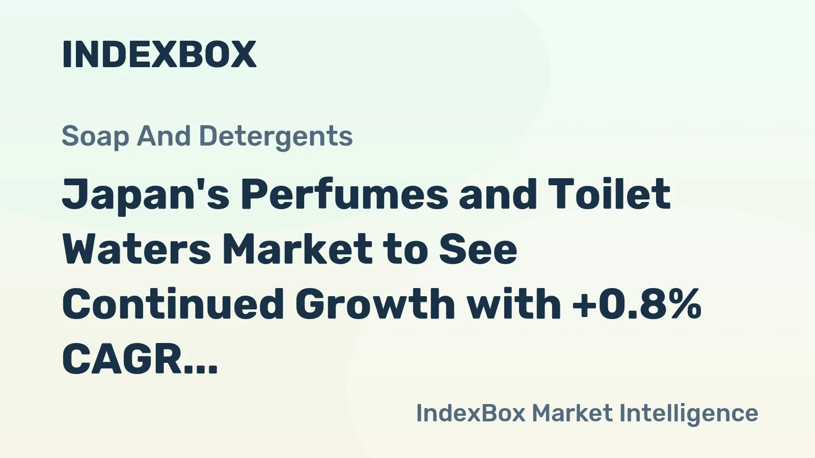 Japan's Perfumes and Toilet Waters Market to See Continued Growth with +0.8% CAGR through 2035