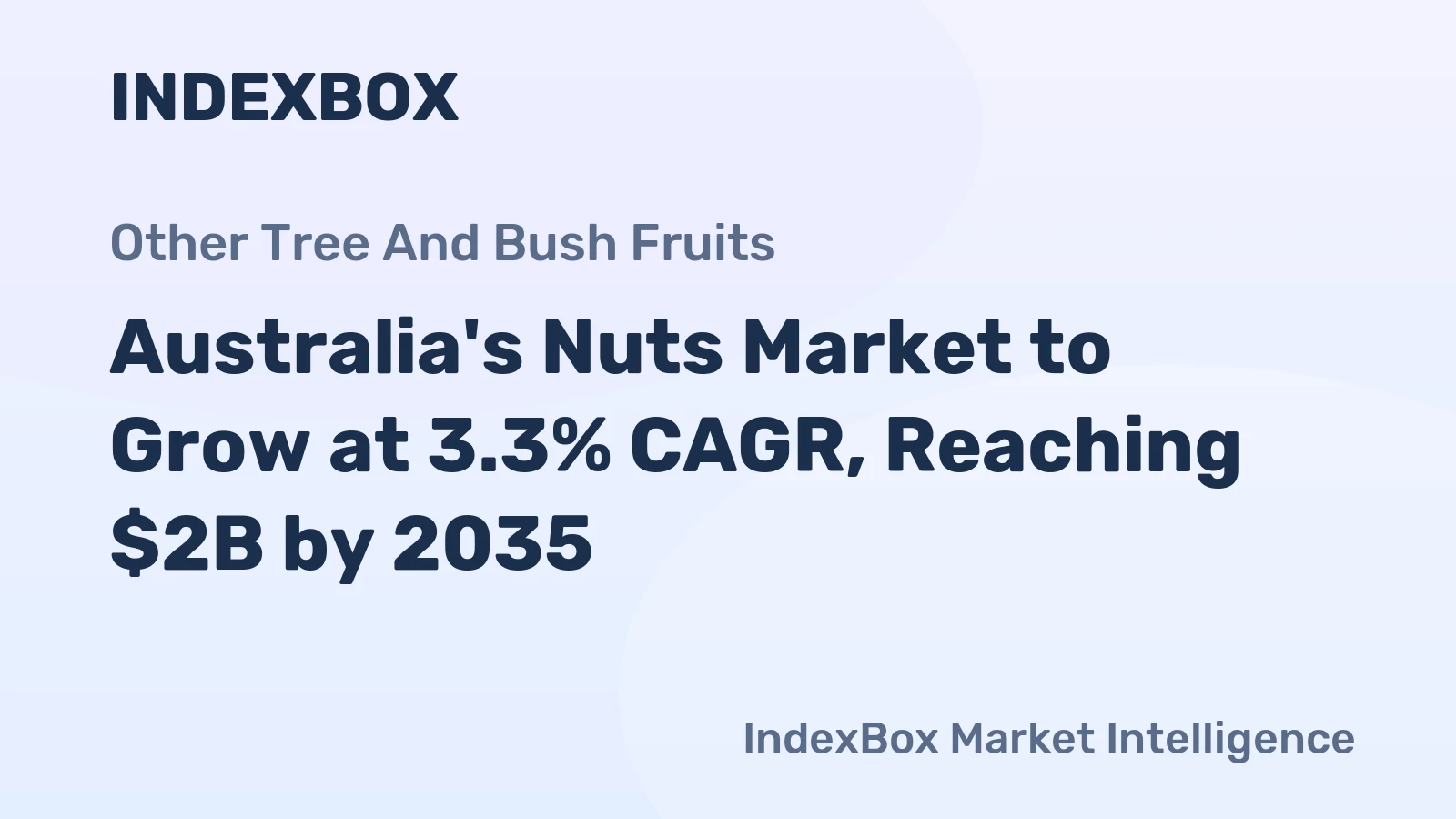 Australia's Nuts Market to Grow at 3.3% CAGR, Reaching $2B by 2035