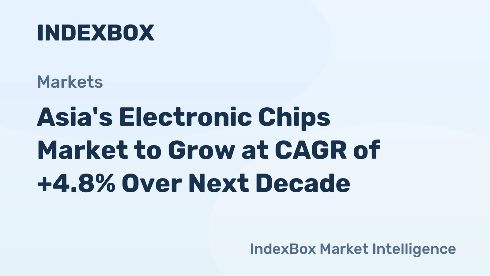 Asia's Electronic Chips Market to Grow at CAGR of +4.8% Over Next Decade