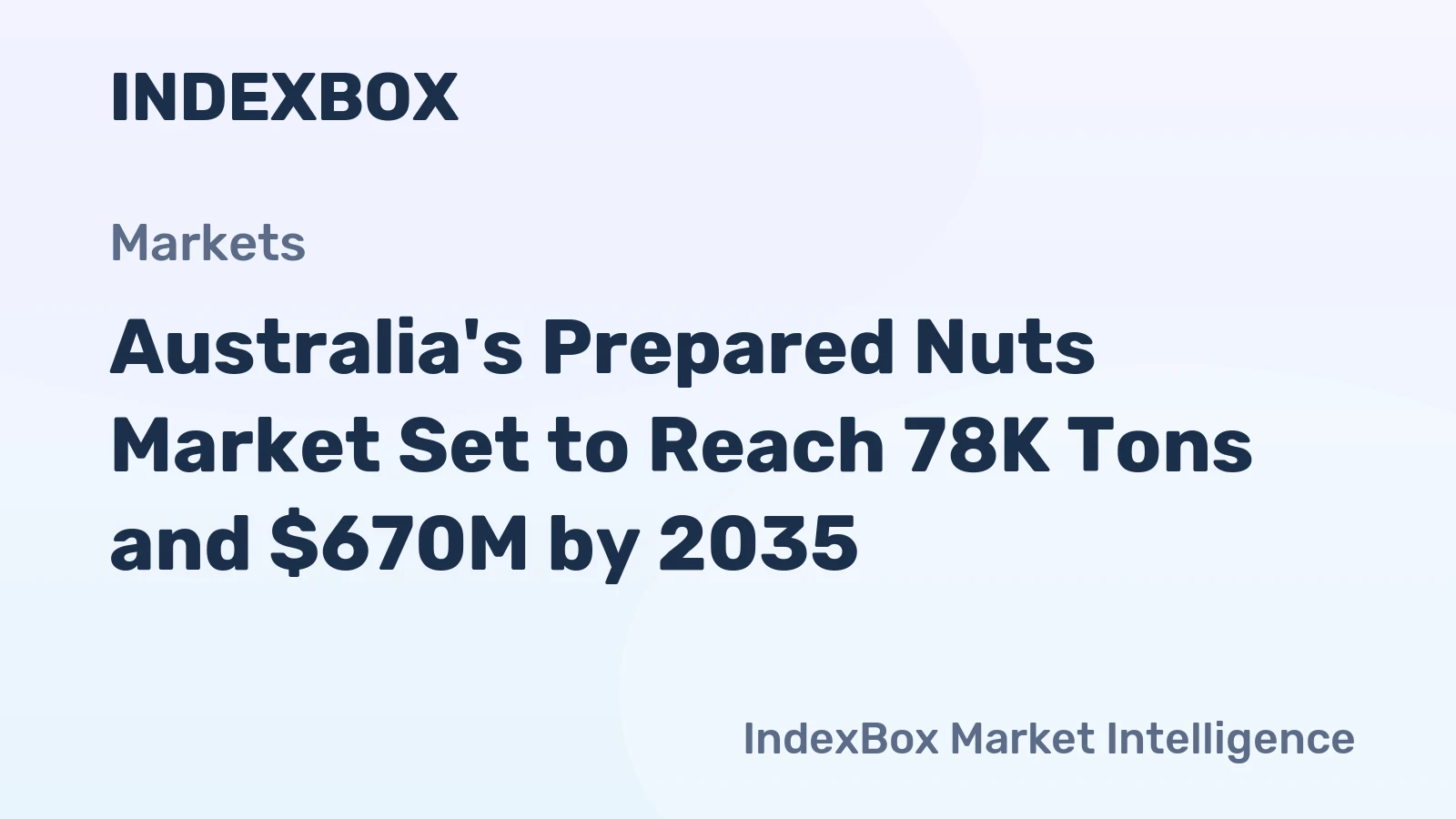 Australia's Prepared Nuts Market Set to Reach 78K Tons and $670M by 2035
