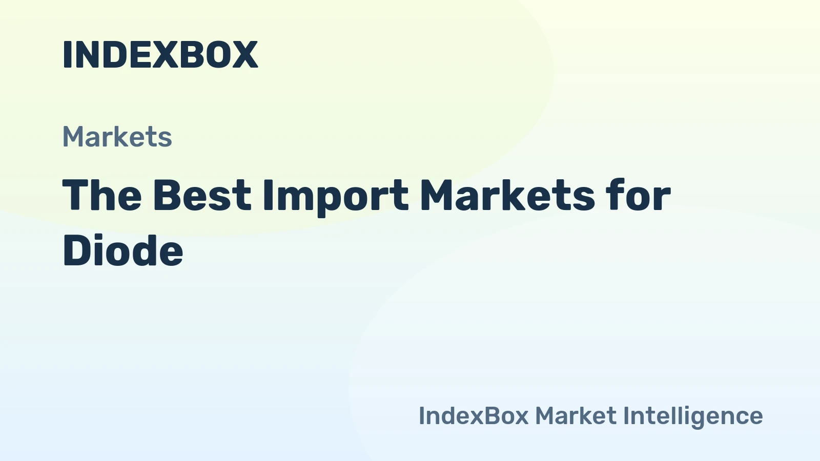 The Best Import Markets for Diode