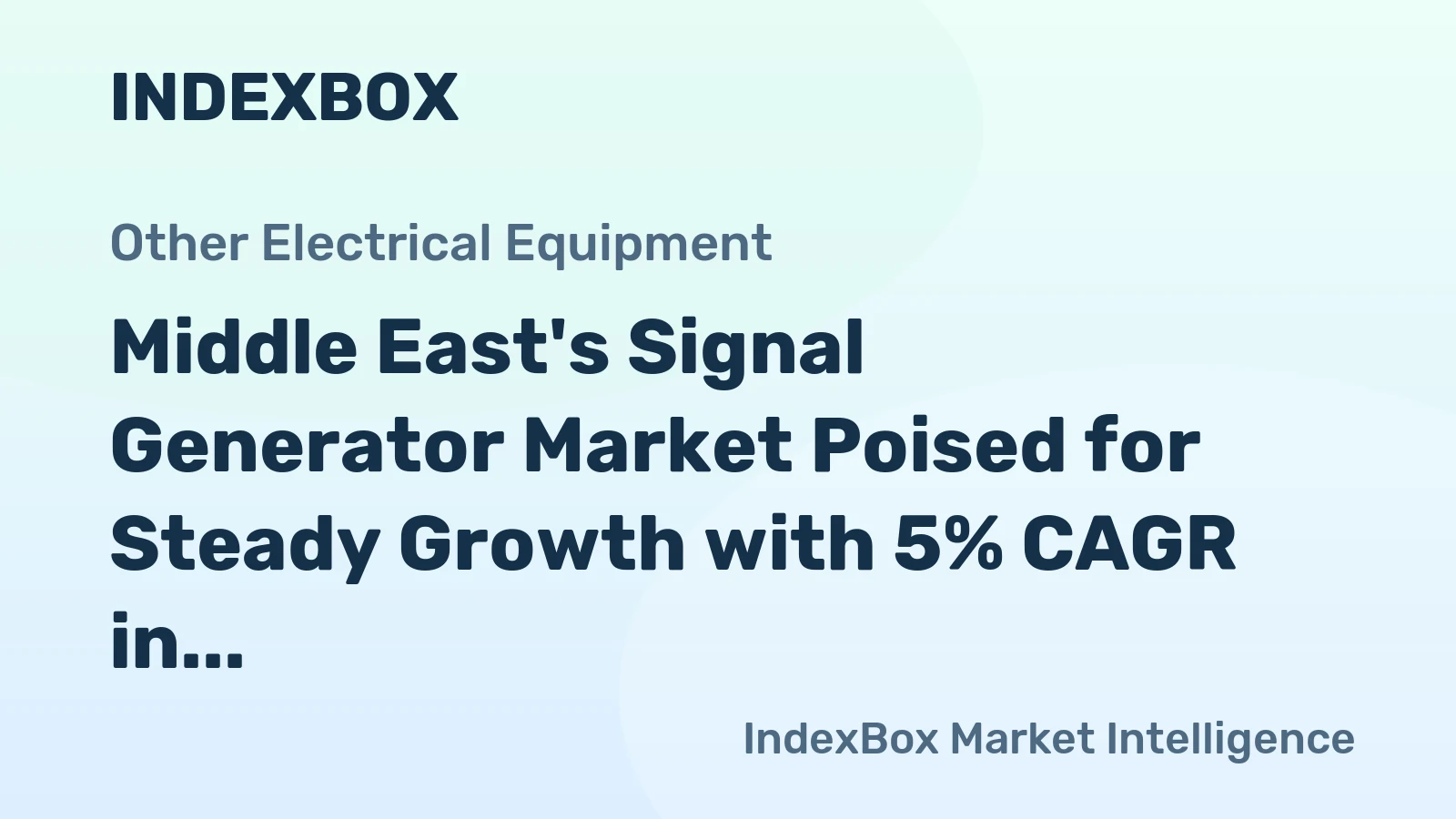 Middle East's Signal Generator Market Poised for Steady Growth with 5% CAGR in Value