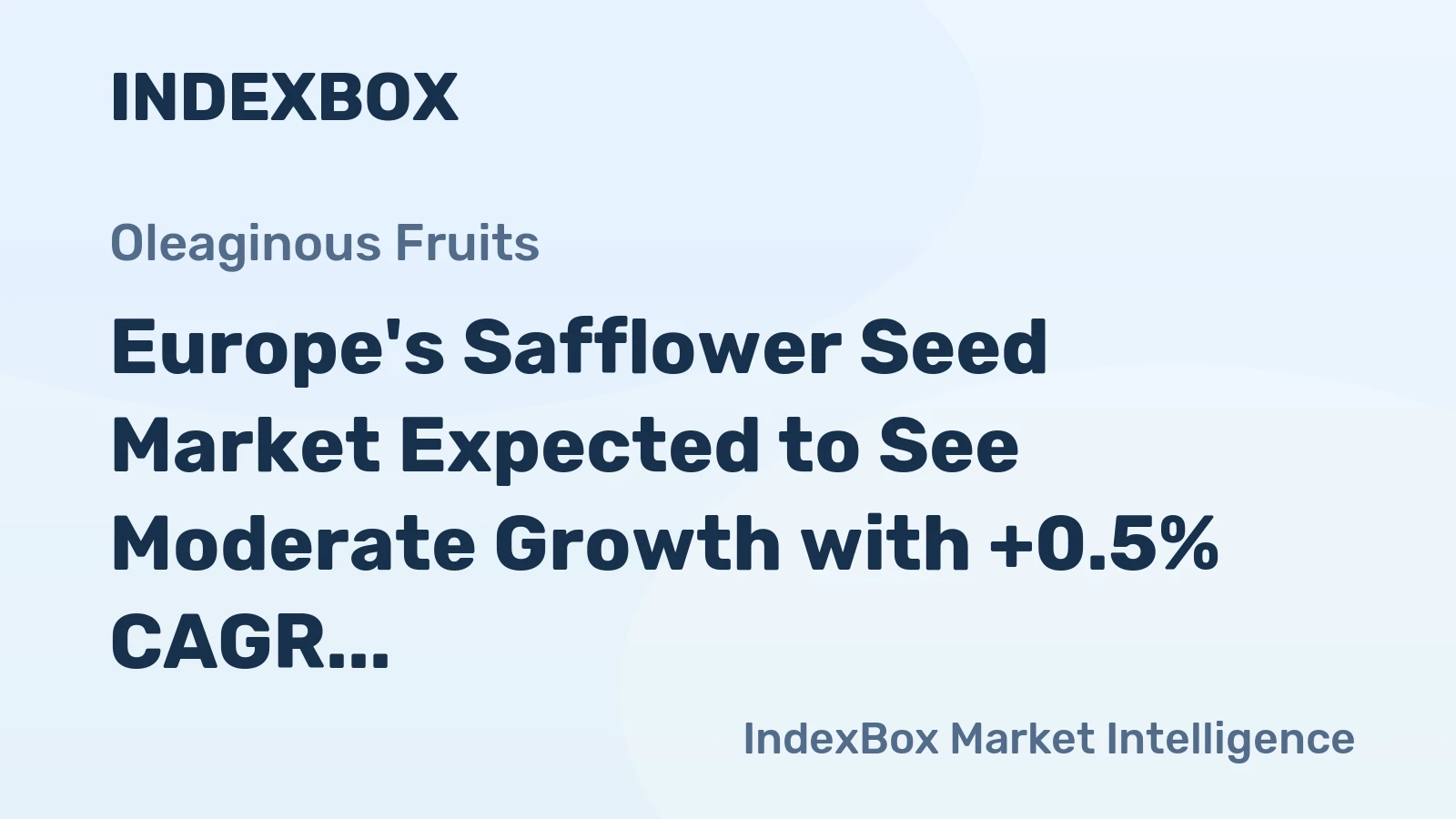 Europe's Safflower Seed Market Expected to See Moderate Growth with +0.5% CAGR from 2024-2035