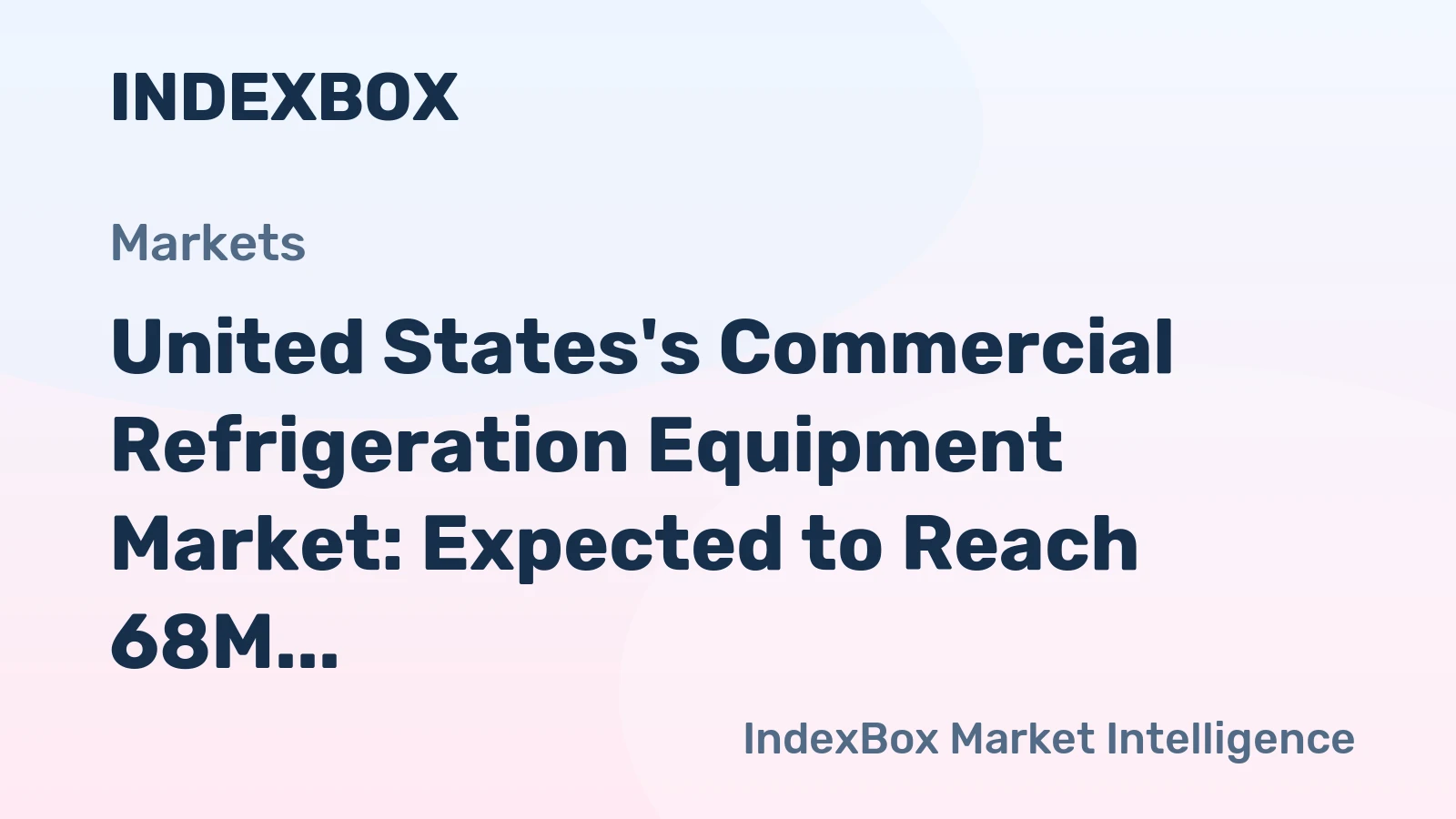 United States's Commercial Refrigeration Equipment Market: Expected to Reach 68M Units and $1.7B by 2035