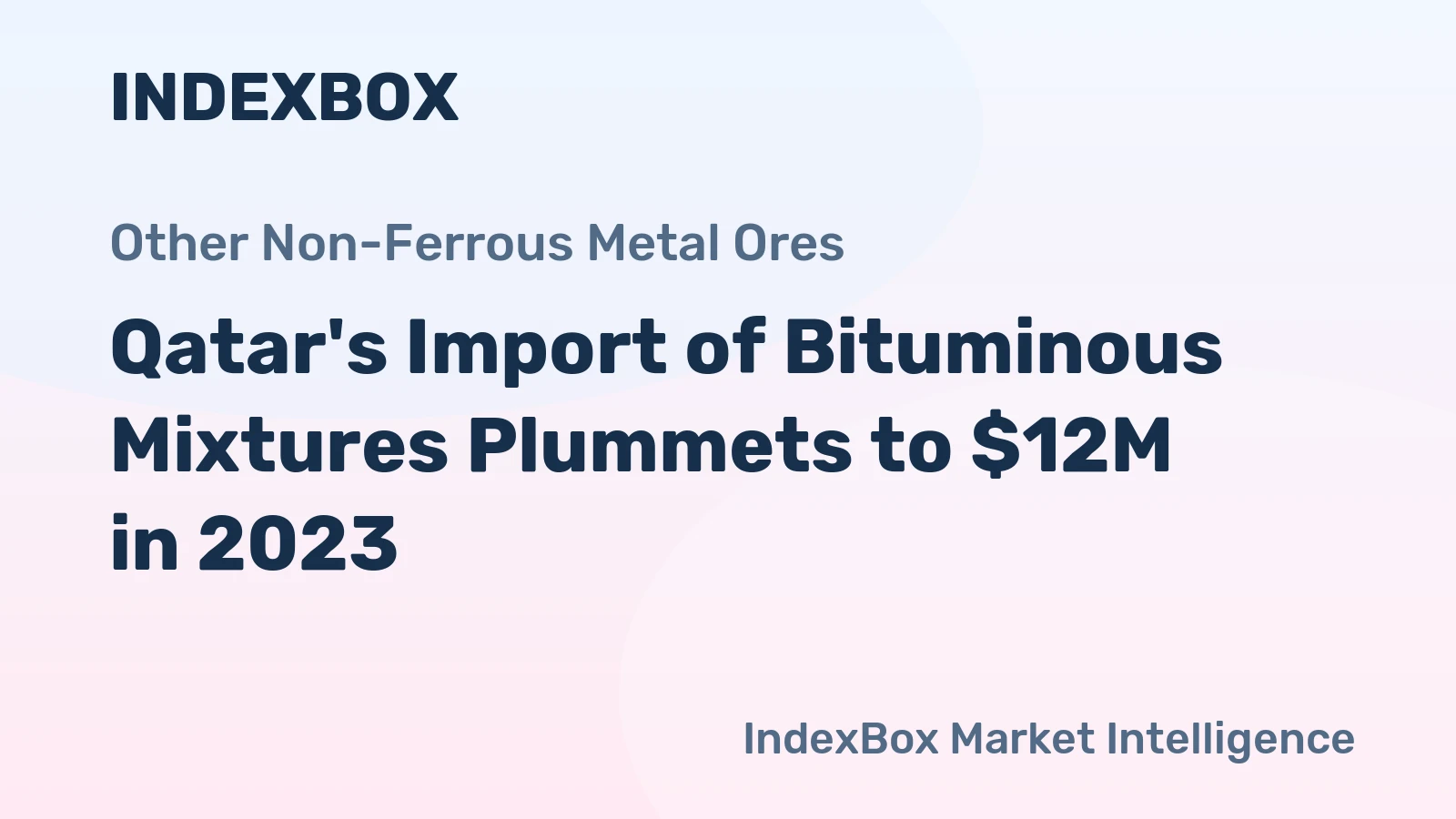 Qatar's Import of Bituminous Mixtures Plummets to $12M in 2023