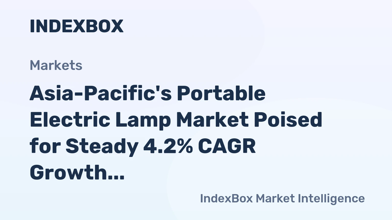 Asia-Pacific's Portable Electric Lamp Market Poised for Steady 4.2% CAGR Growth