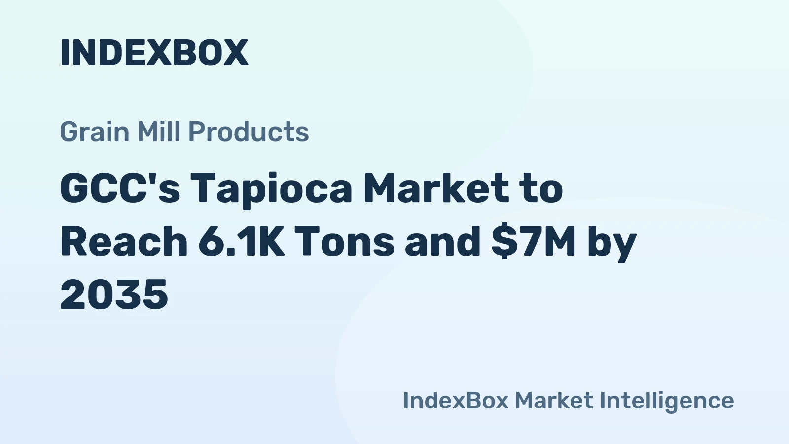 GCC's Tapioca Market to Reach 6.1K Tons and $7M by 2035