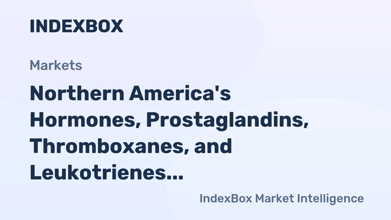 Northern America's Hormones, Prostaglandins, Thromboxanes, and Leukotrienes Market to Reach 1.4K Tons and $19.8B by 2035