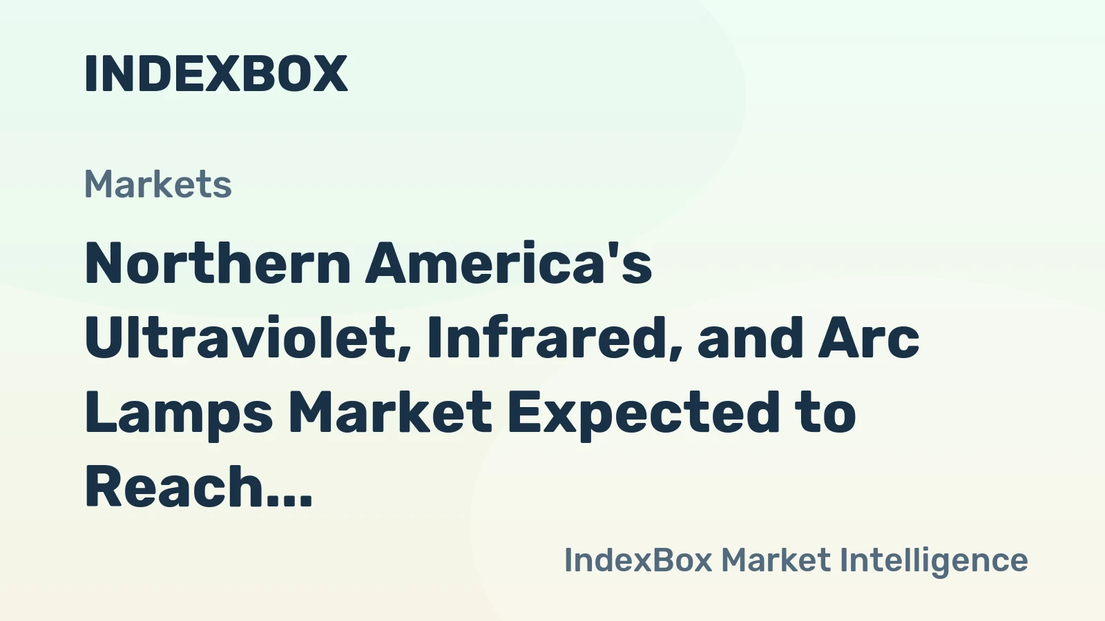 Northern America's Ultraviolet, Infrared, and Arc Lamps Market Expected to Reach 52M Units and $1.4B by 2035